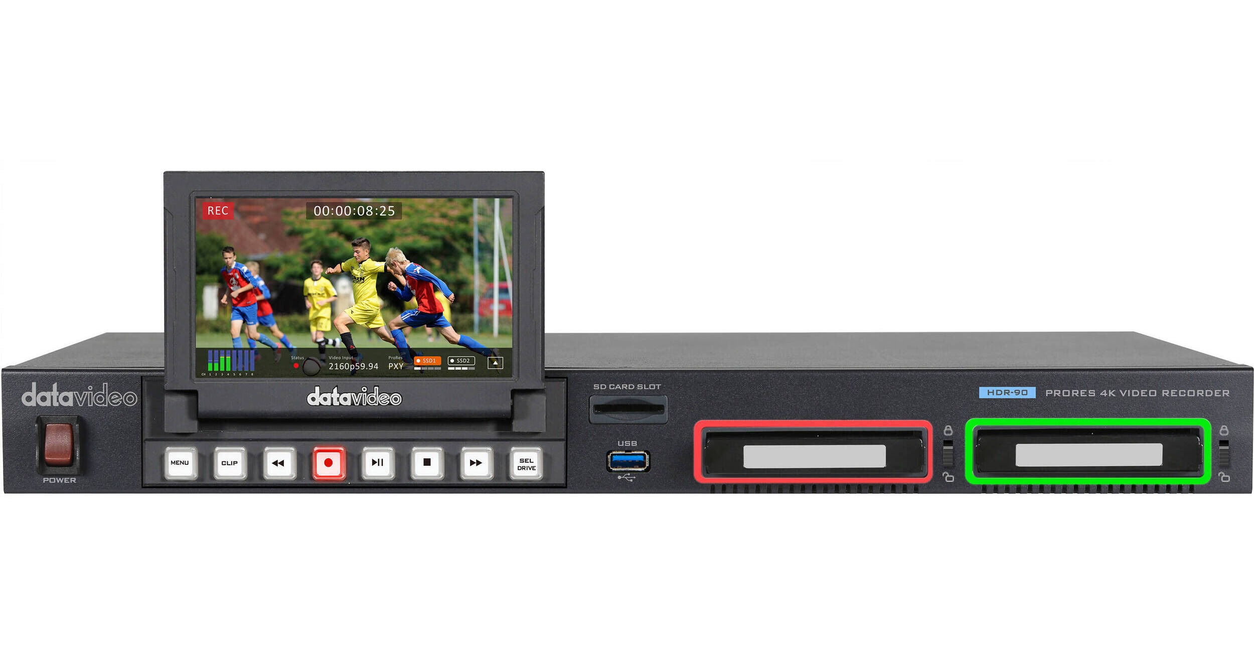Datavideo ProRes UHD 4K Video Recorder HDR-90 B&H Photo Video