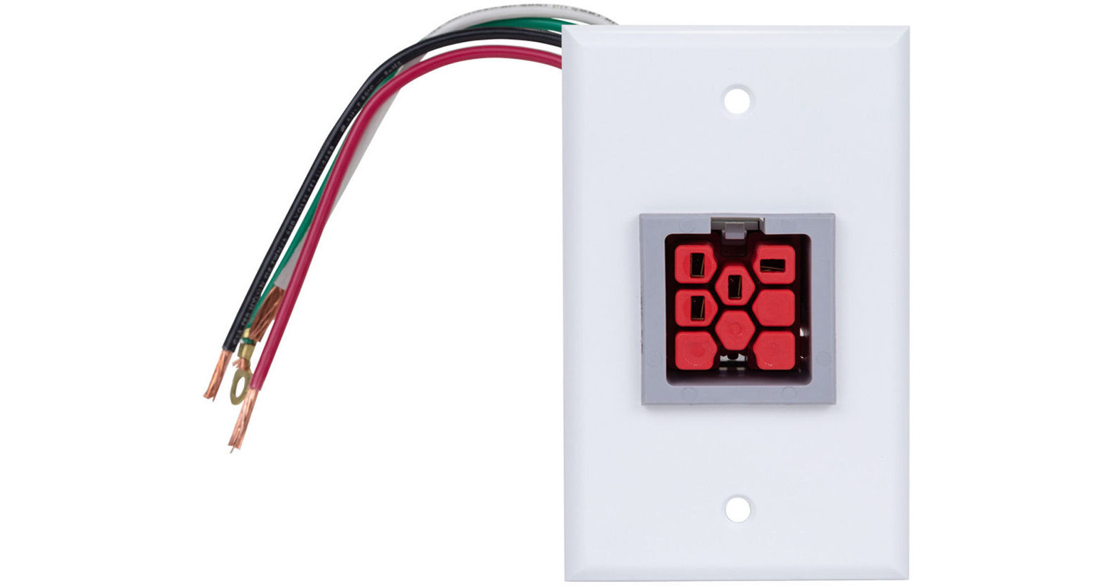 FSR Single Gang White Wall Plate with Modular Socket MLS-WP-2SO