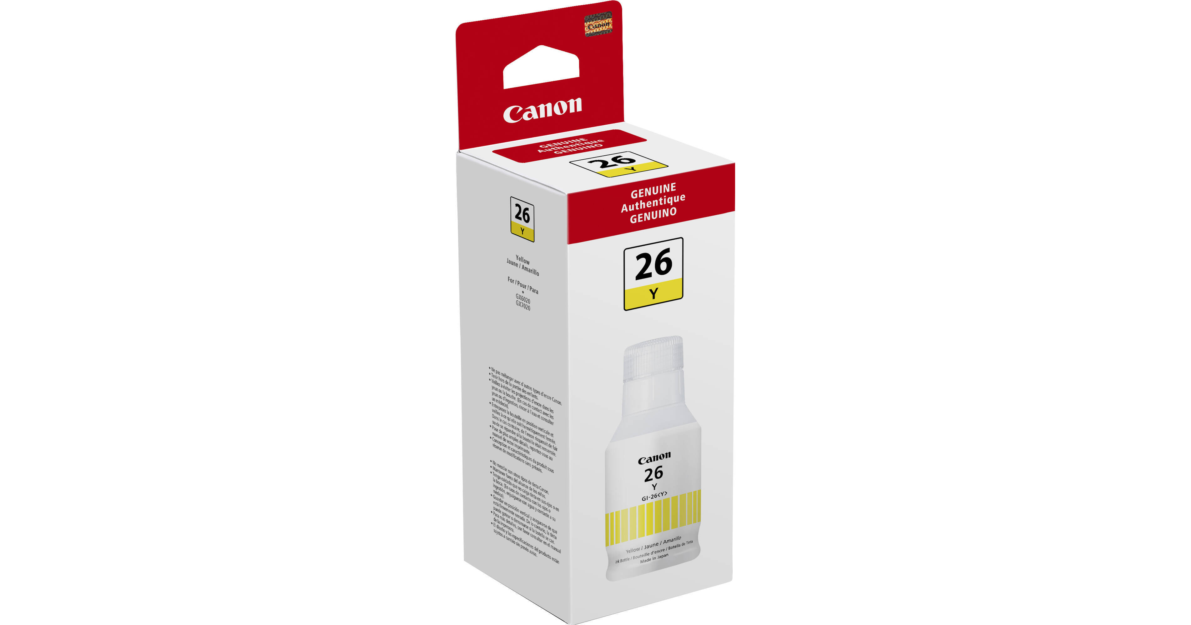 Canon GI-26 Yellow Ink for MAXIFY 6020 and 7020 Printers