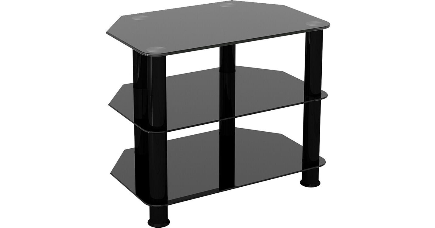 AVF Group 24" Classic Corner Glass TV Stand SDC600BB-A B&H Photo