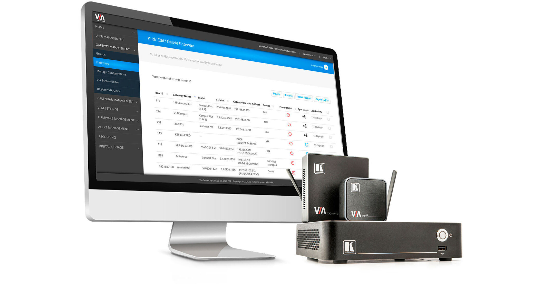 Kramer Management Platform for One VIA Device