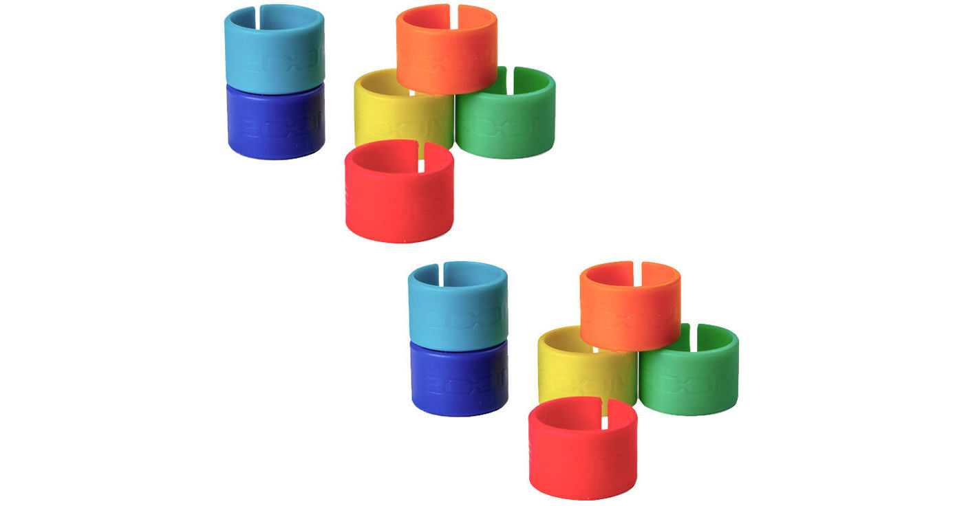 Zoom XLR-6c Color ID Rings for Microphone Cables (6 Pairs)