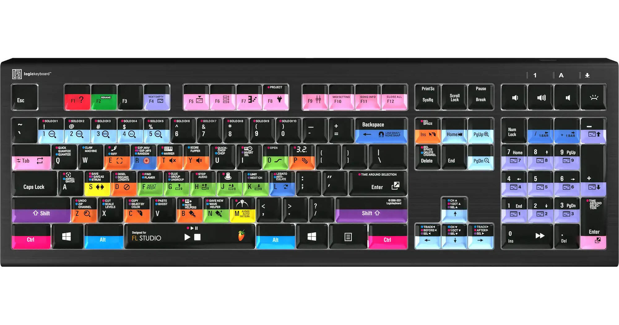 Logickeyboard ASTRA 2 Backlit Keyboard for FL LKB-FLS-A2PC-US