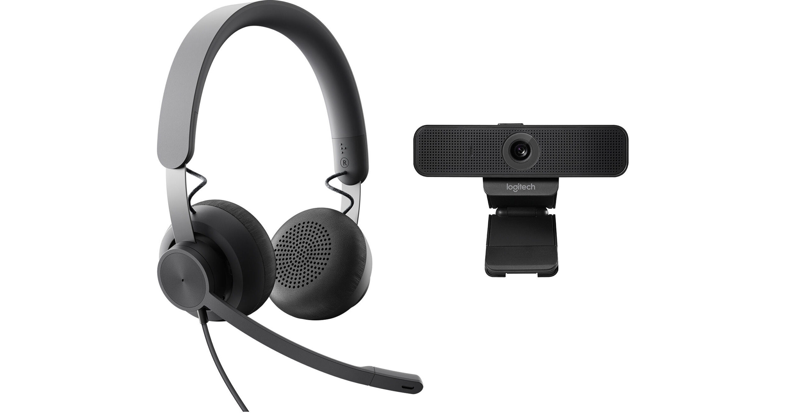 Logitech Zone Wired Headset + C925e Webcam Bundle 991000341 B&H