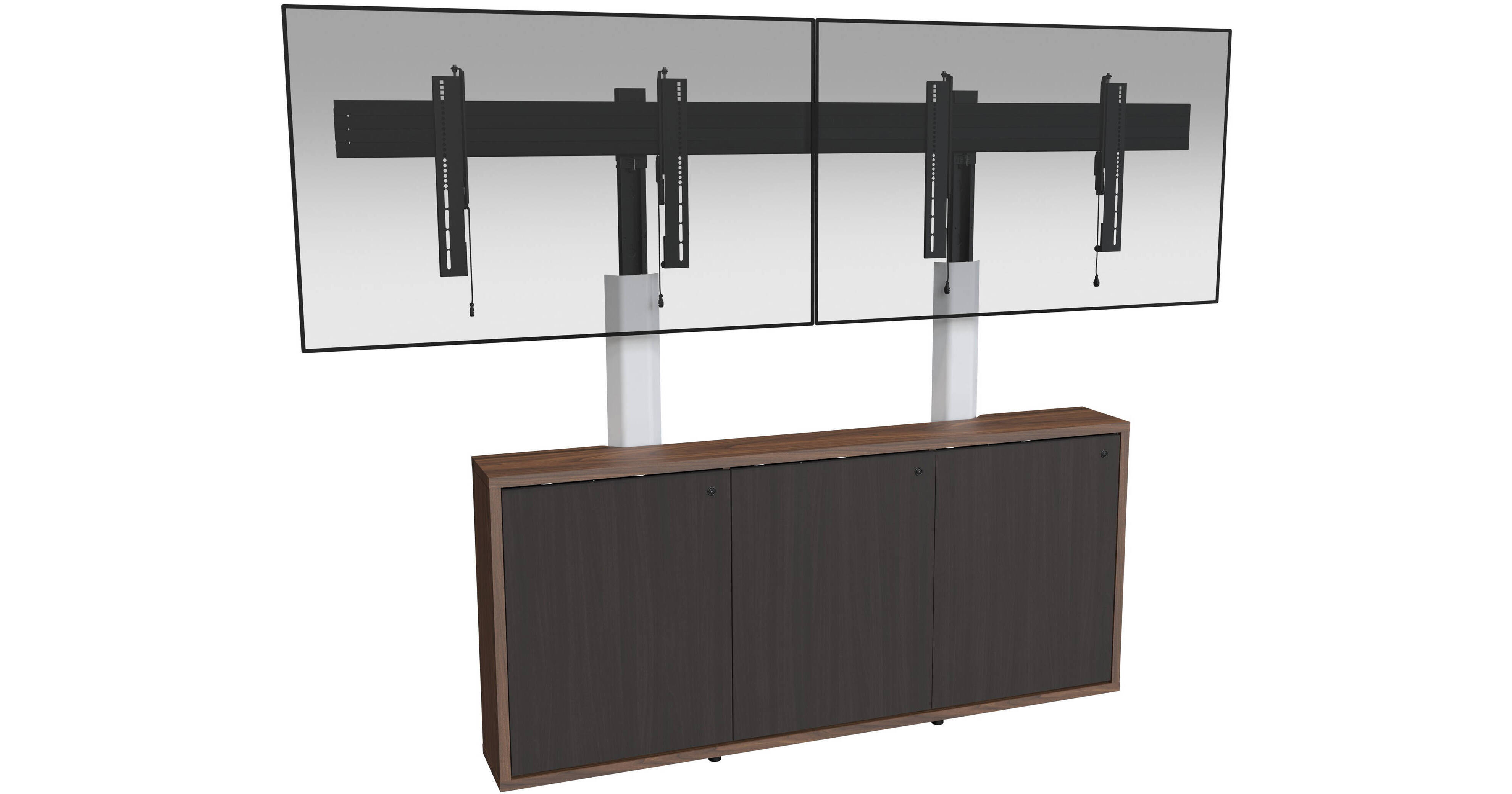 Middle Atlantic C3 24" Dual Display System (Black) C3-24-LD2U