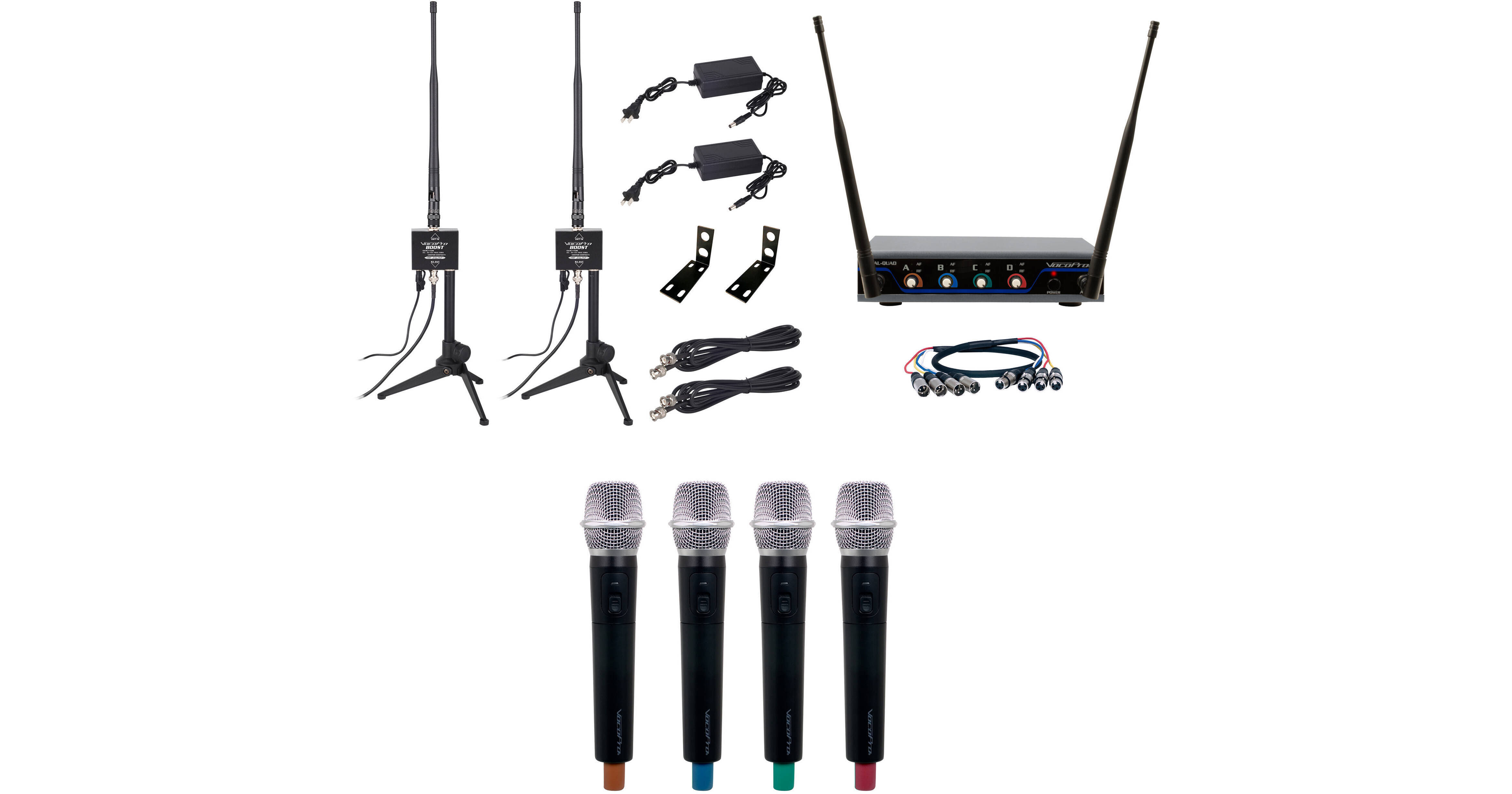 VocoPro BOOST-ACAPELLA-4 Four-Channel Long-Range