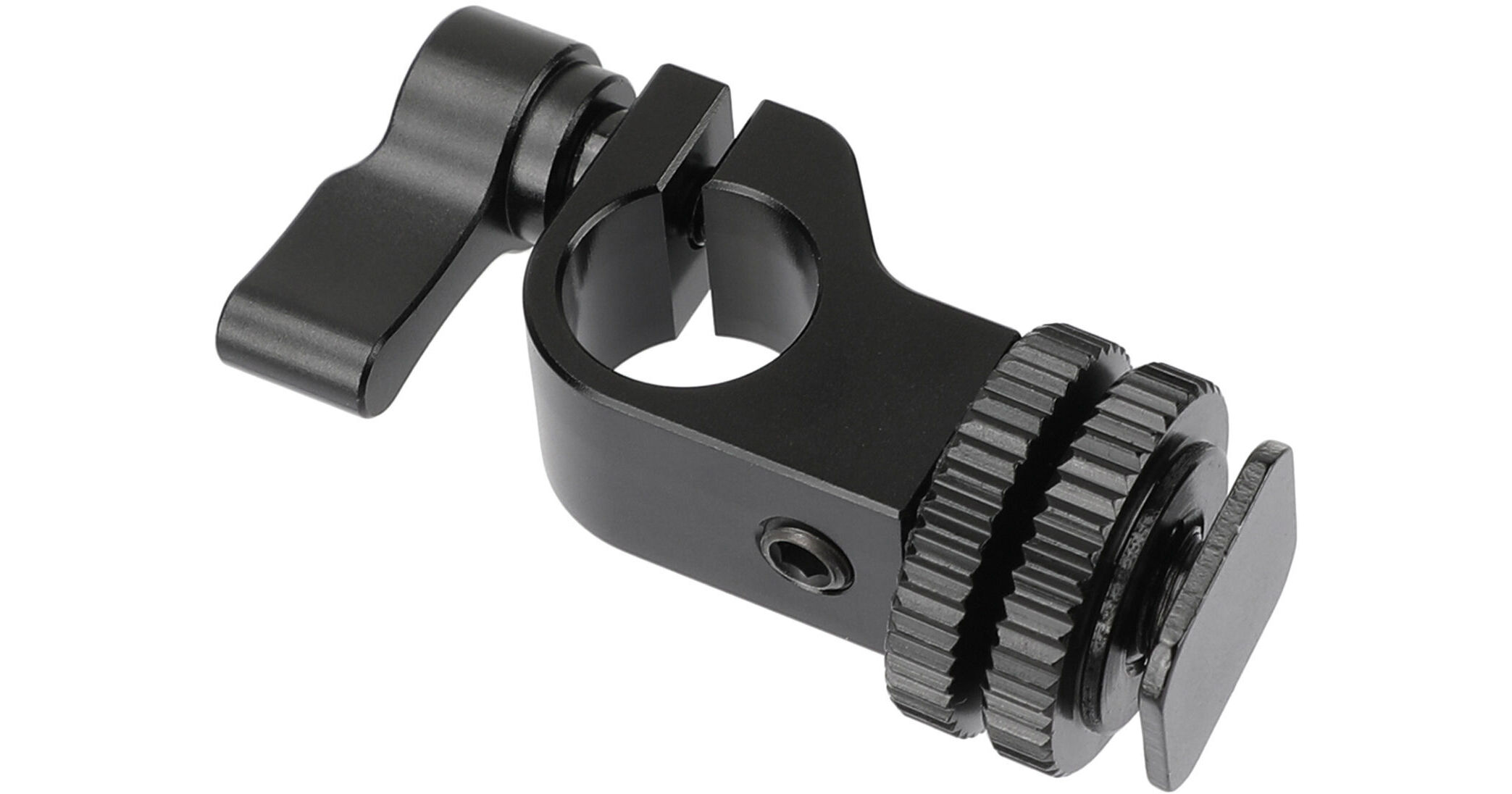 CAMVATE Single 15mm Rod Holder with Shoe Mount C2790 B&H Photo