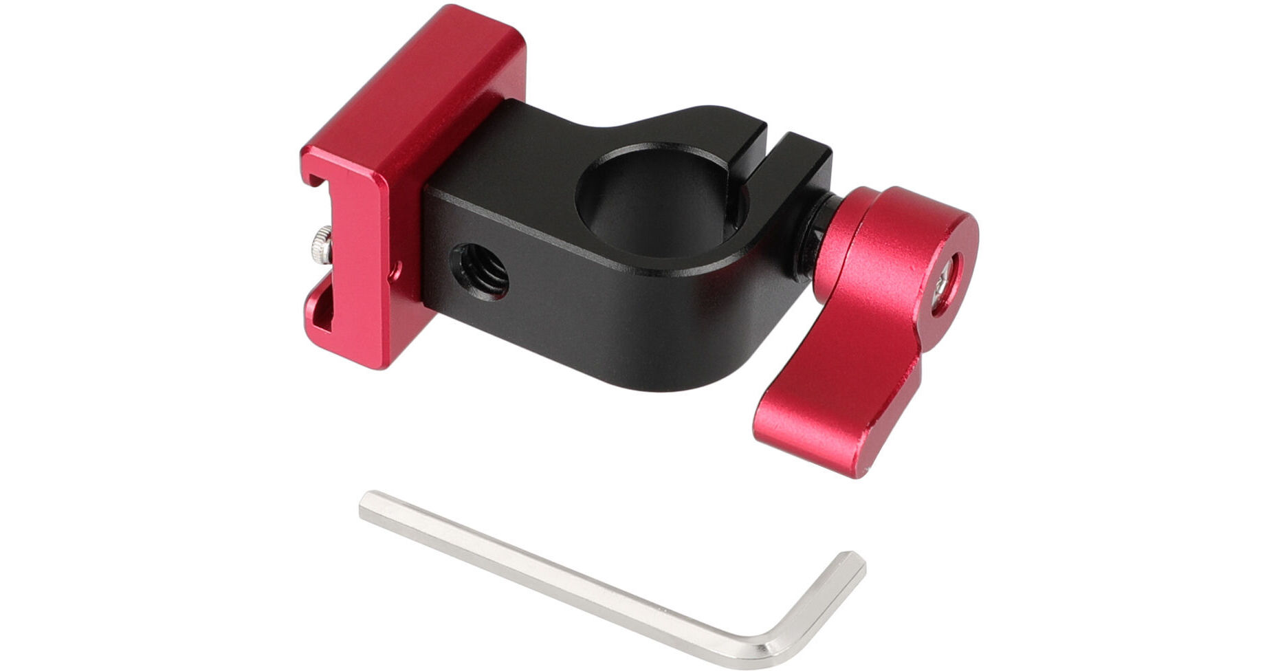CAMVATE 15mm Single Rod Clamp with Cold Shoe Mount Adapter C2811