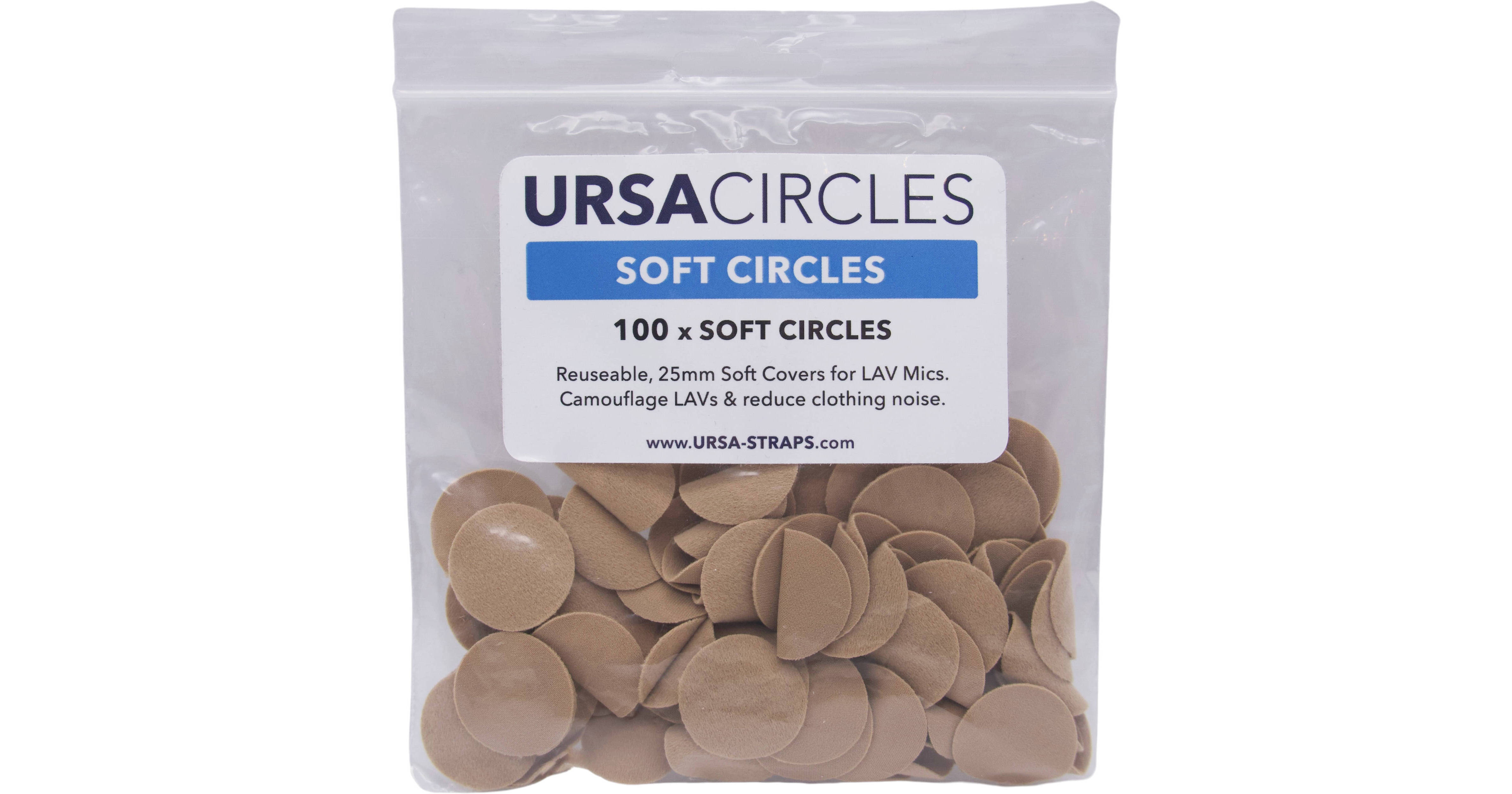 Remote Audio URSA Soft Circles Lavalier Mic Covers URS SC100BE