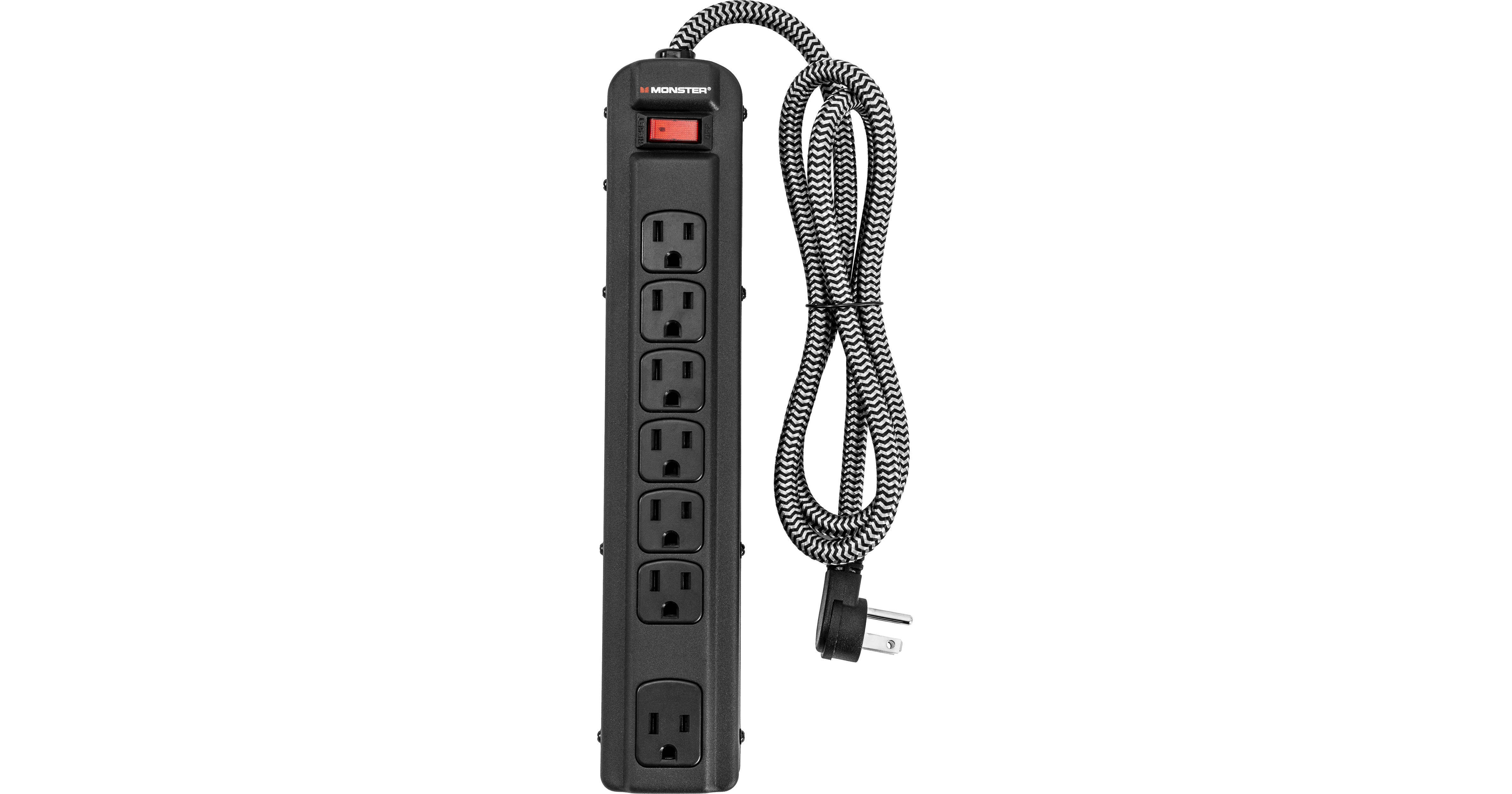Monster Cable Pro MI 7-Outlet Surge Protector MPOWER8000 B&H