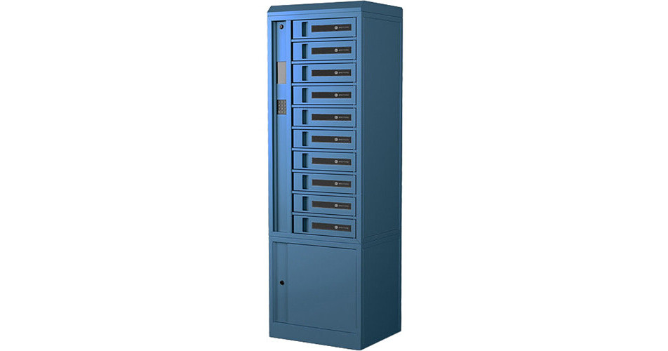 Bretford 10-Bay Locker/Rfid/2Ac/Adapt - Topaz TCLAUS150EFGG B&H