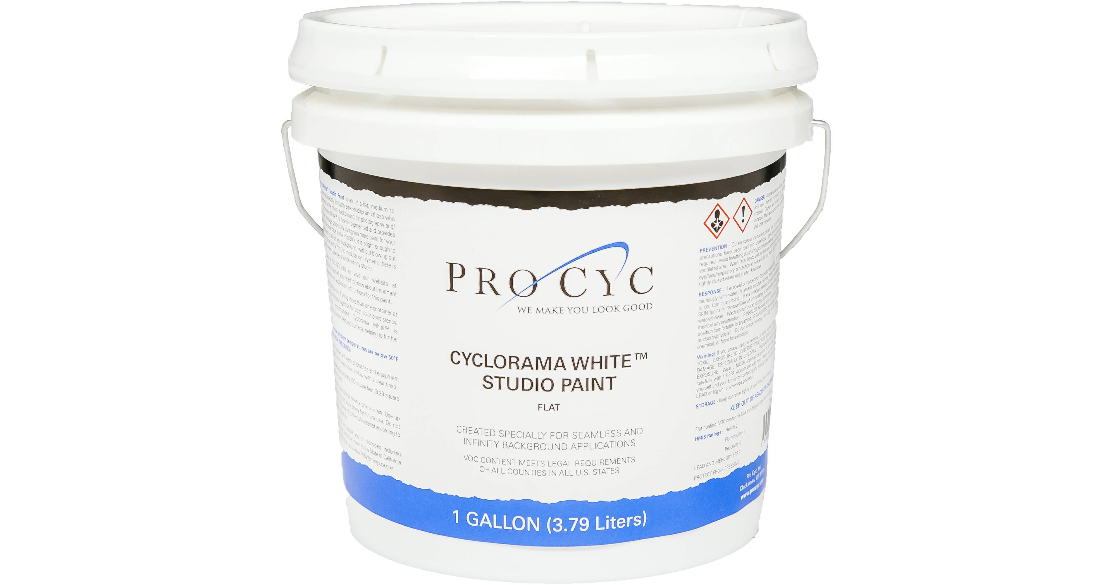 Pro Cyc Cyclorama White Studio Paint (1 Gallon) CWP1 B&H Photo