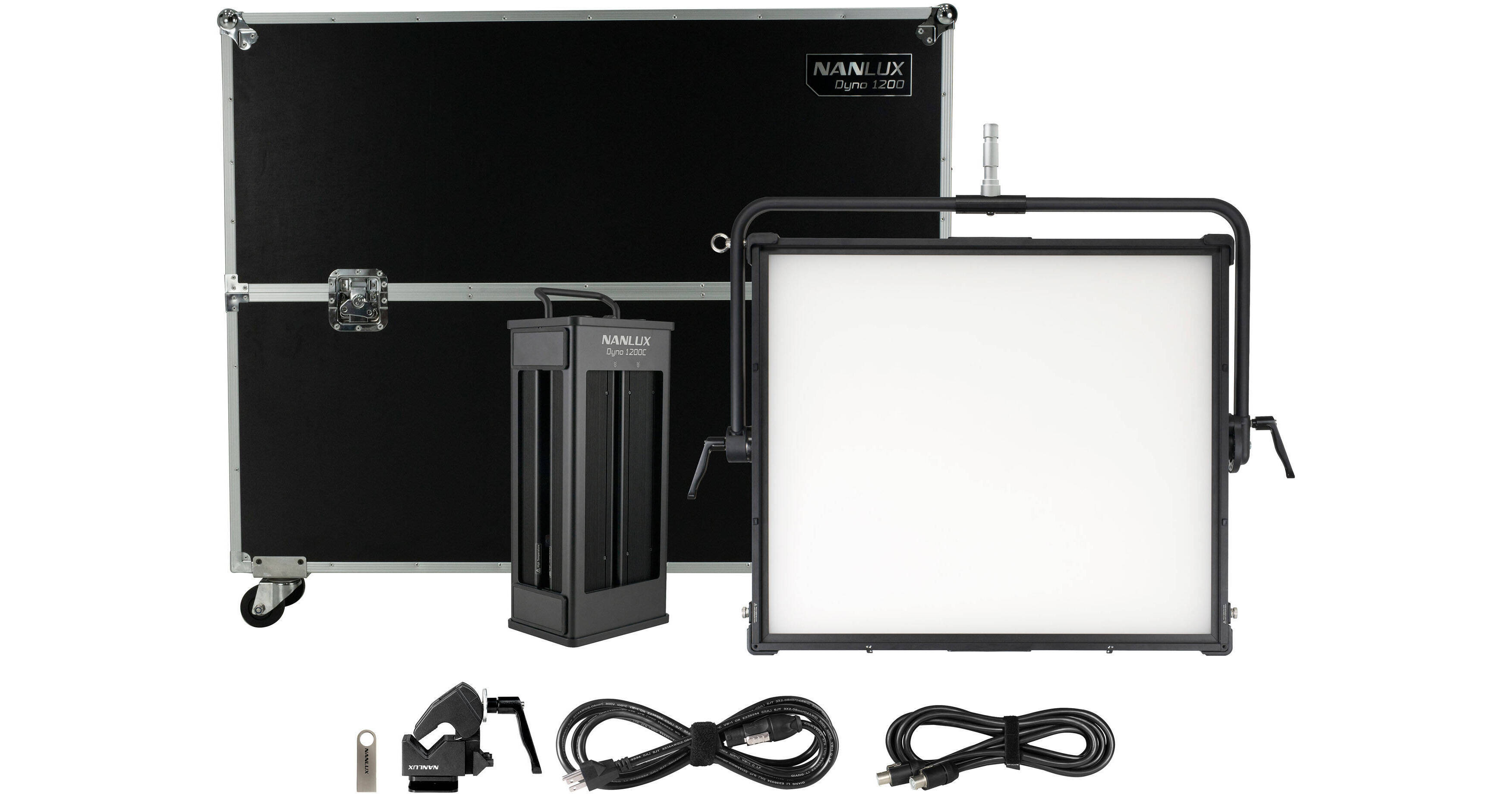 Nanlux Dyno 1200C RGBWW LED Panel with Travel DYNO 1200C 1KIT-FT