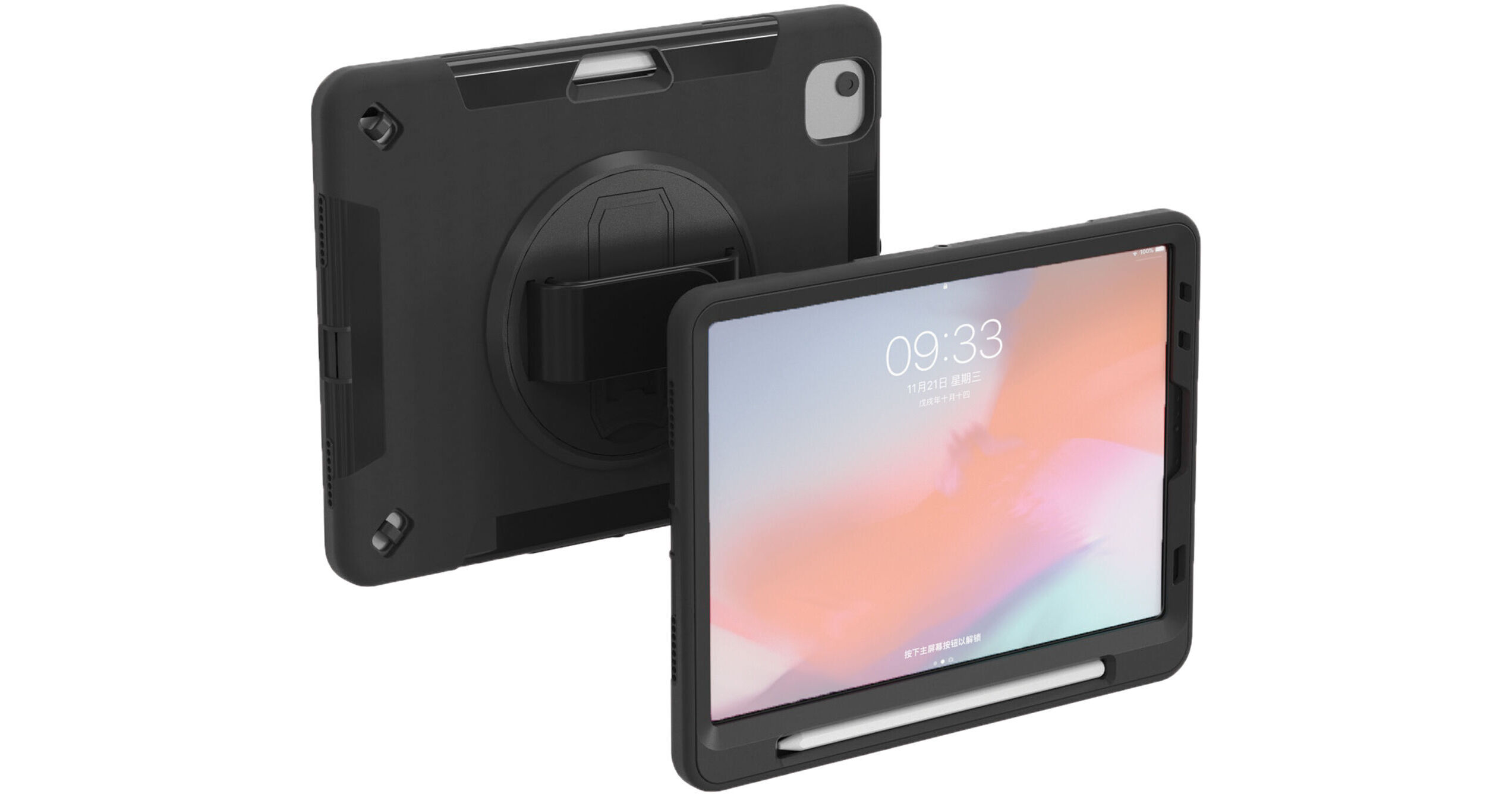 CTA Digital Protective Case with Kickstand for iPad PAD-PCGK11