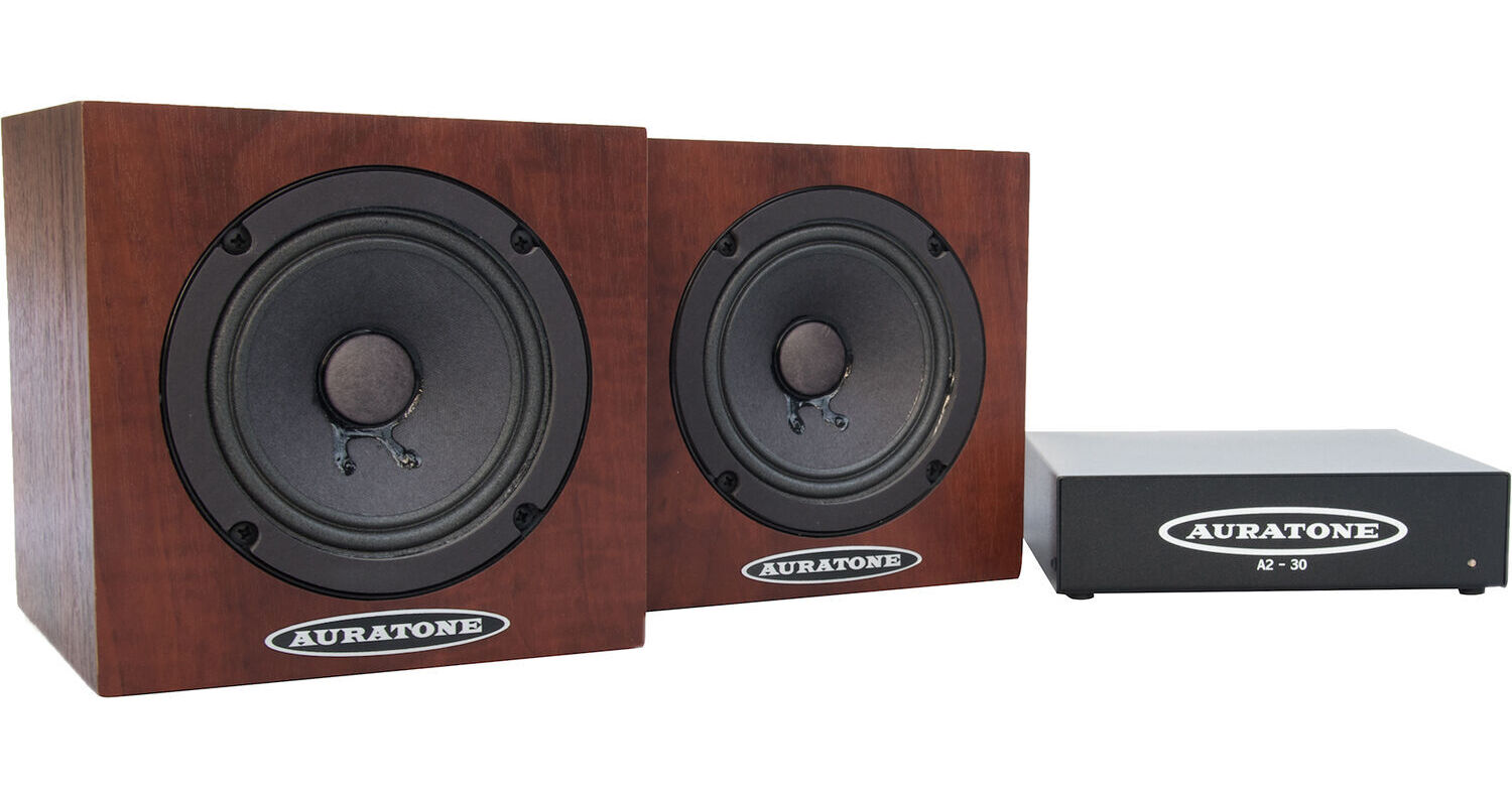 Auratone 5C Super Sound 5C WOODGRAIN PASSIVE PAIR + A2-30 AMP