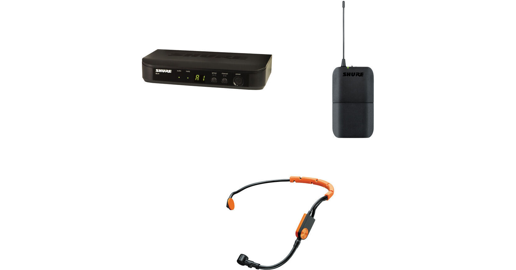 Shure BLX4 Wireless Microphone System with SM31FH Cardioid