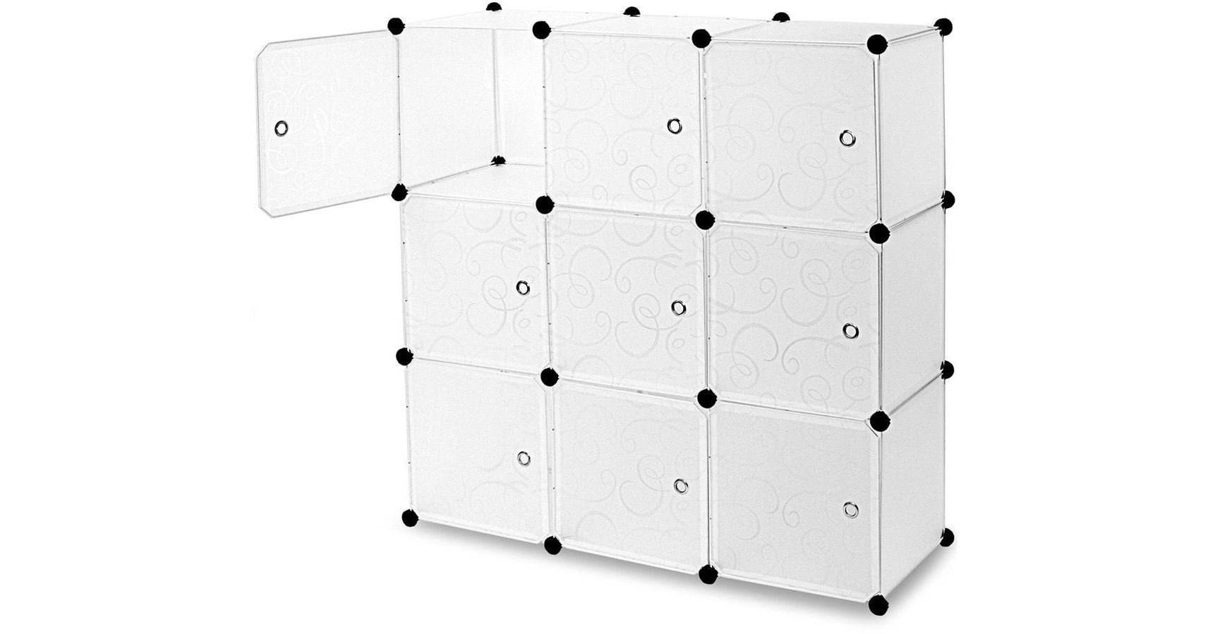 Mount-It! Modular Cube Storage Organizer (Set of 9) WI-4001 B&H