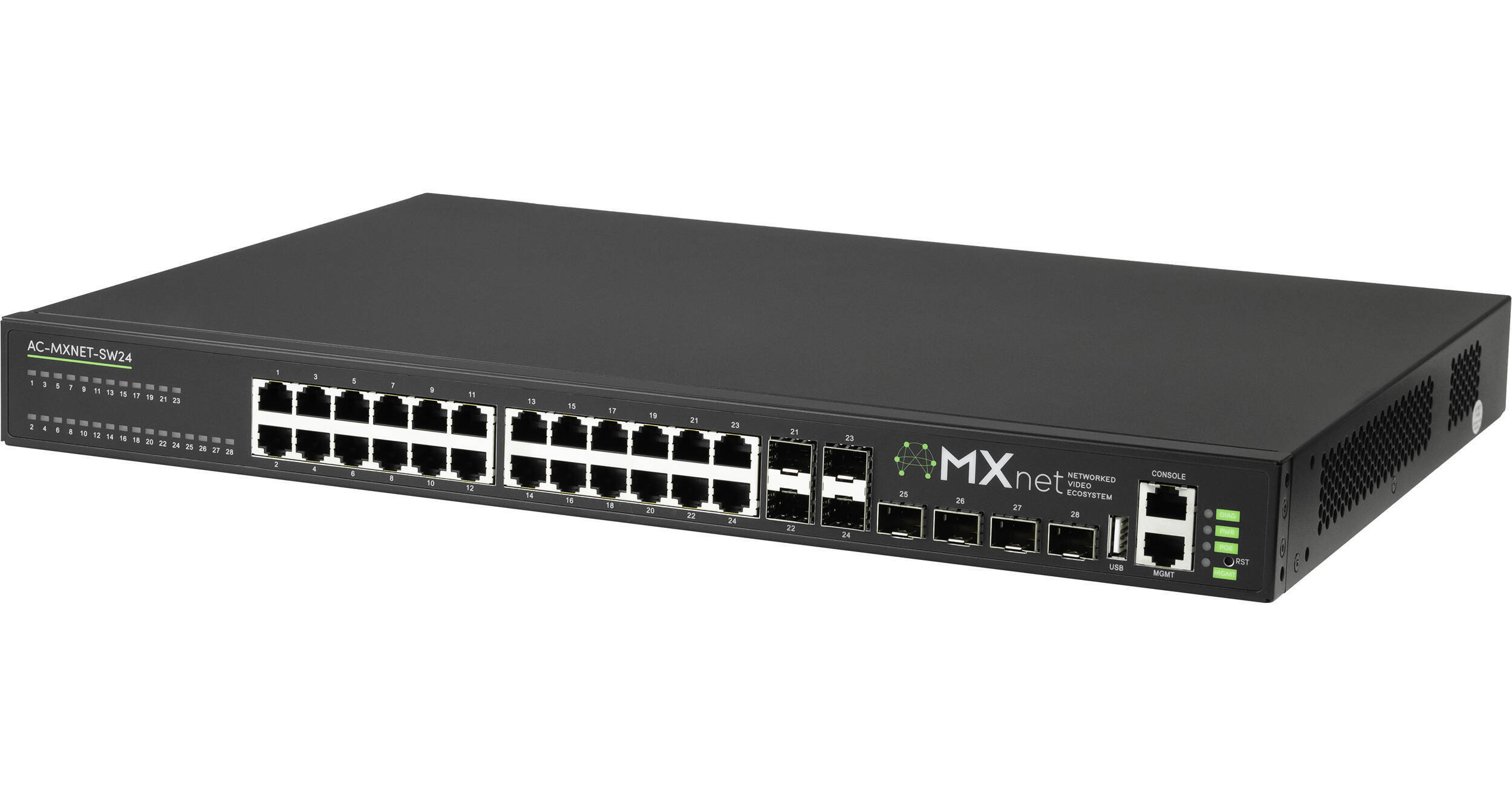 AVPro Edge AC-MXNET-SW24 24-Port Gigabit PoE+ AC-MXNET-SW24 B&H