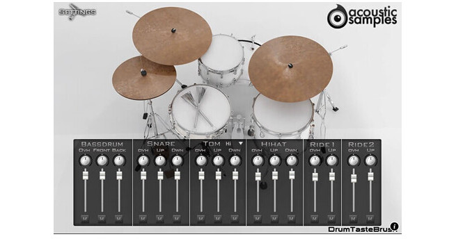 acousticsamples DrumTasteBrush Virtual Drum DRUMTASTEBRUSH B&H