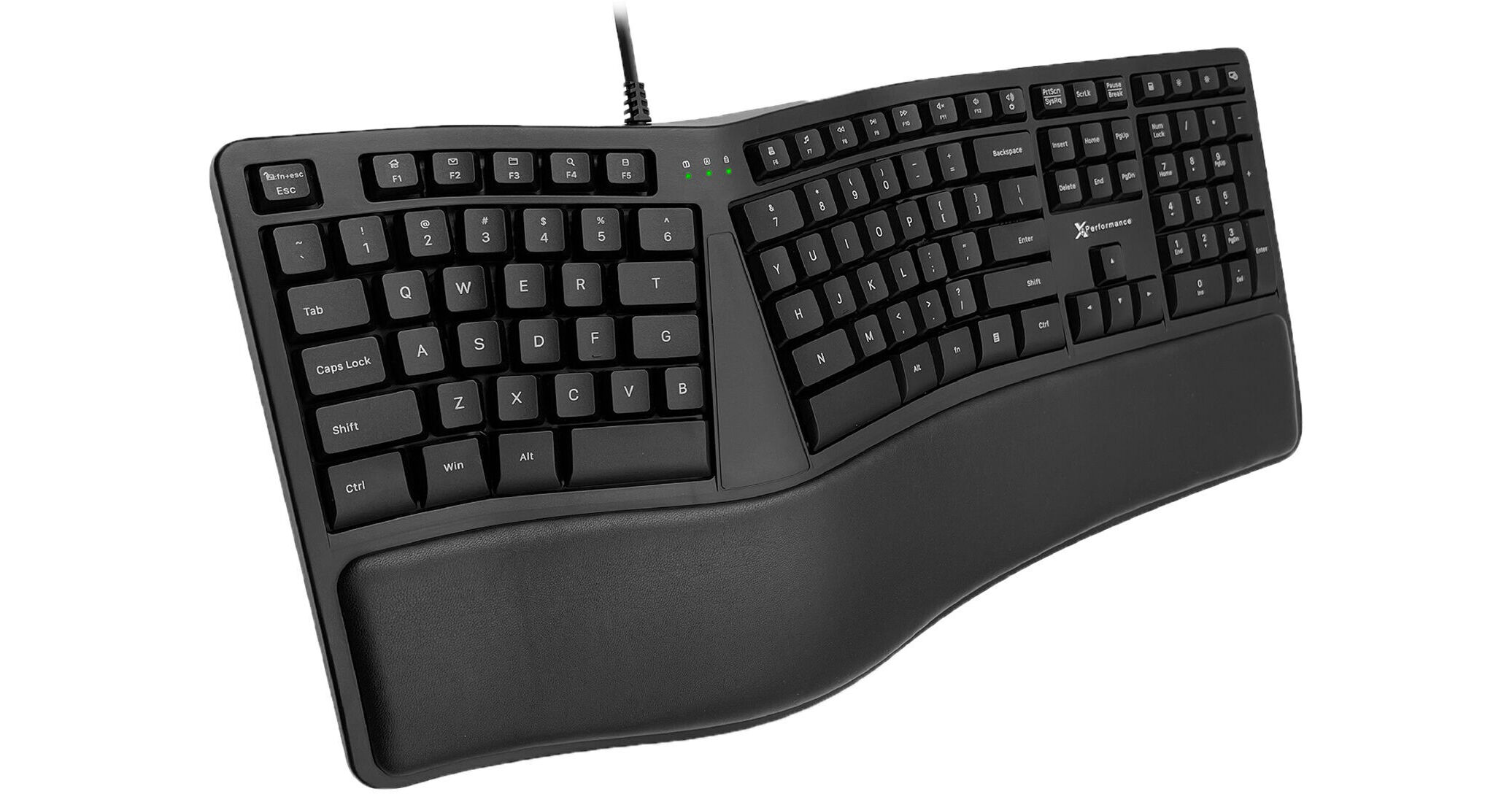X9 Performance Split Ergonomic Keyboard with Palm Rest X9ERGOKEY