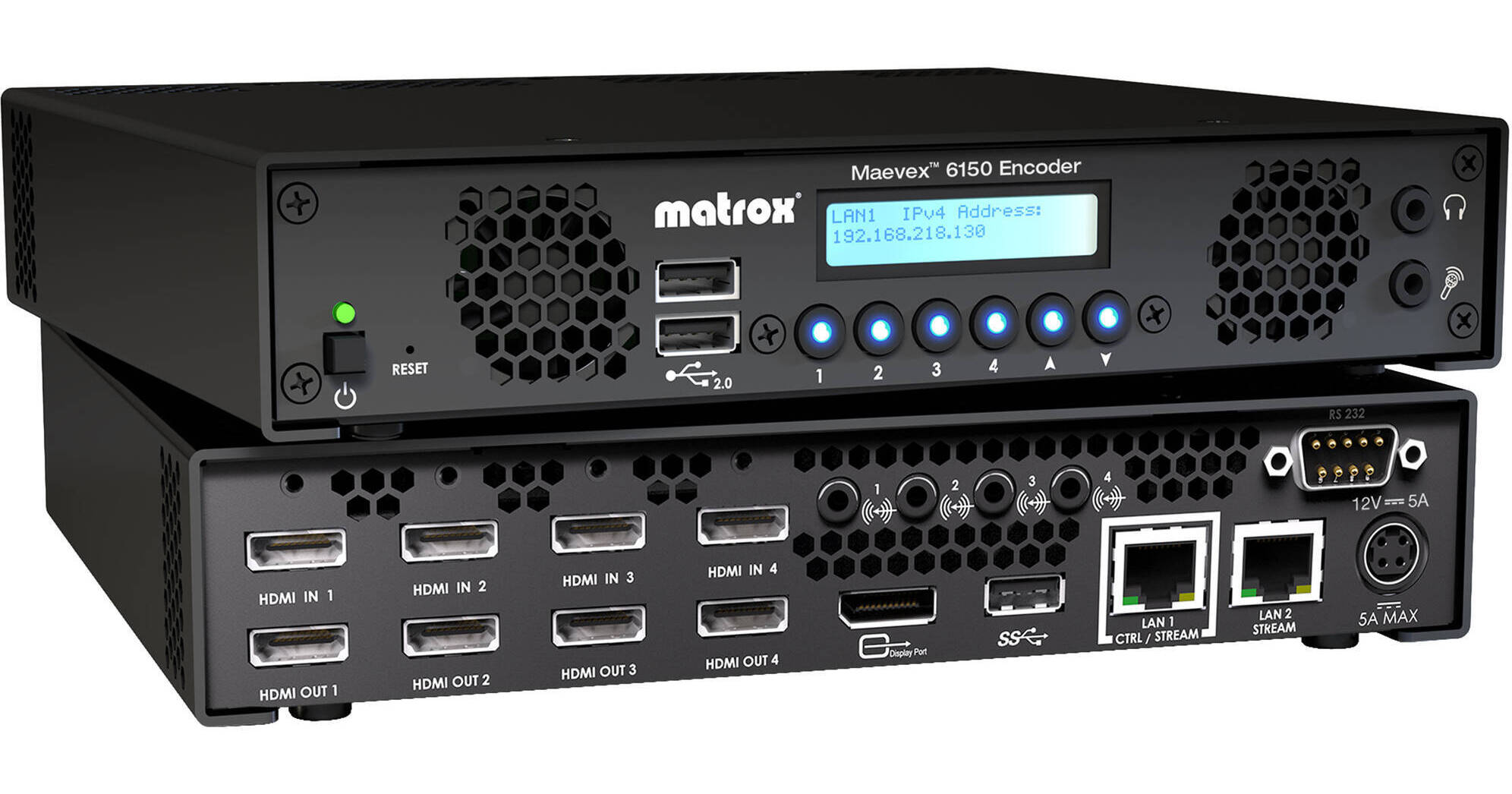 Matrox Maevex 6152 Quad 4K Enterprise Encoder MVX-E6152-4 B&H