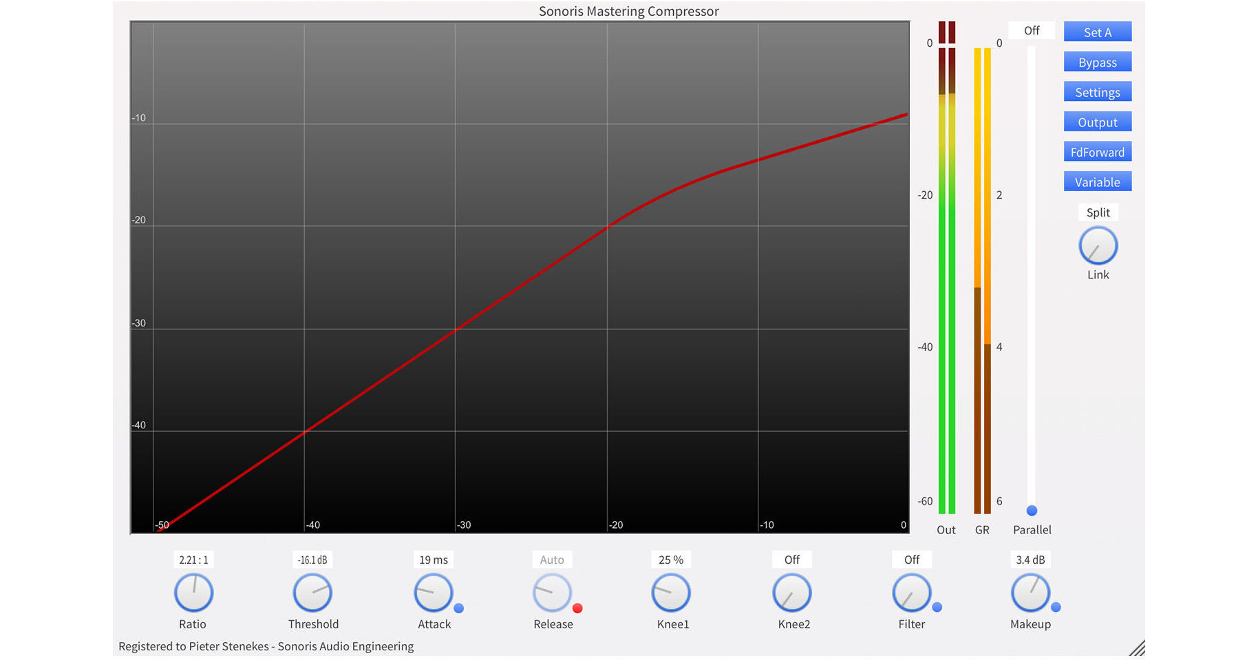 SONORIS Mastering Compressor Plug-In MASTERING COMPRESSOR B&H