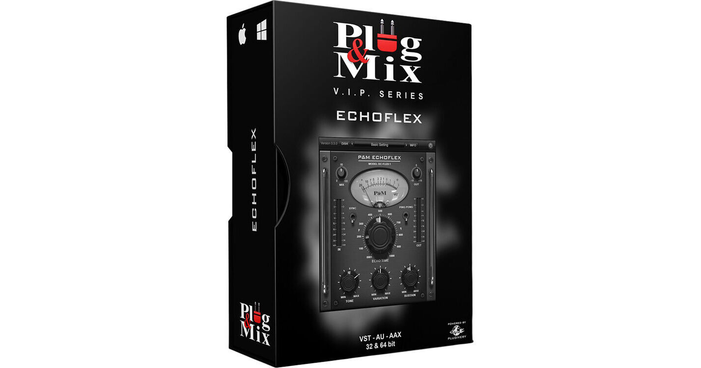 Plug & Mix Echoflex Tape-Based Delay Effect Plug-In ECHOFLEX B&H