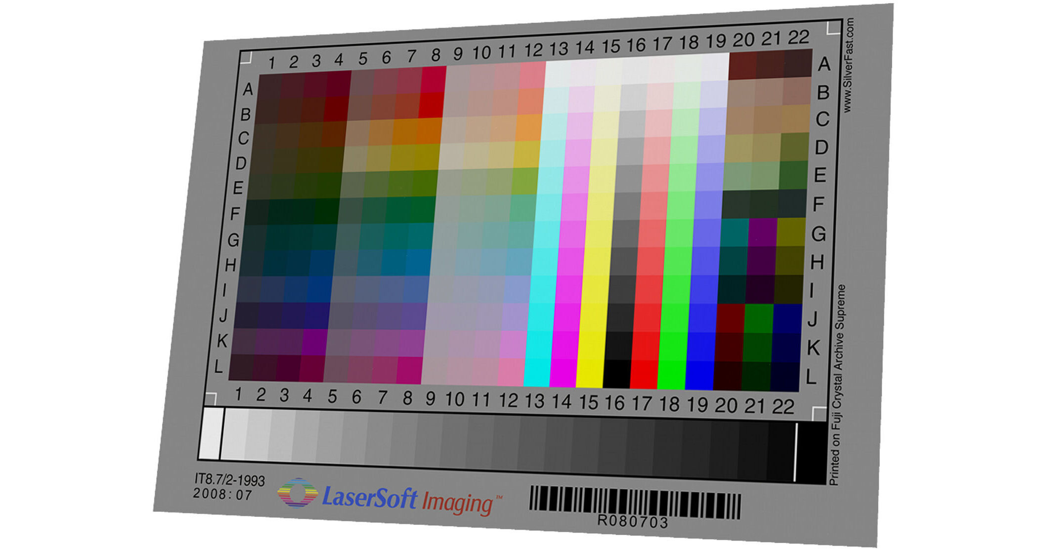 LaserSoft Imaging Standard IT8 Transparency Target LA1208 B&H