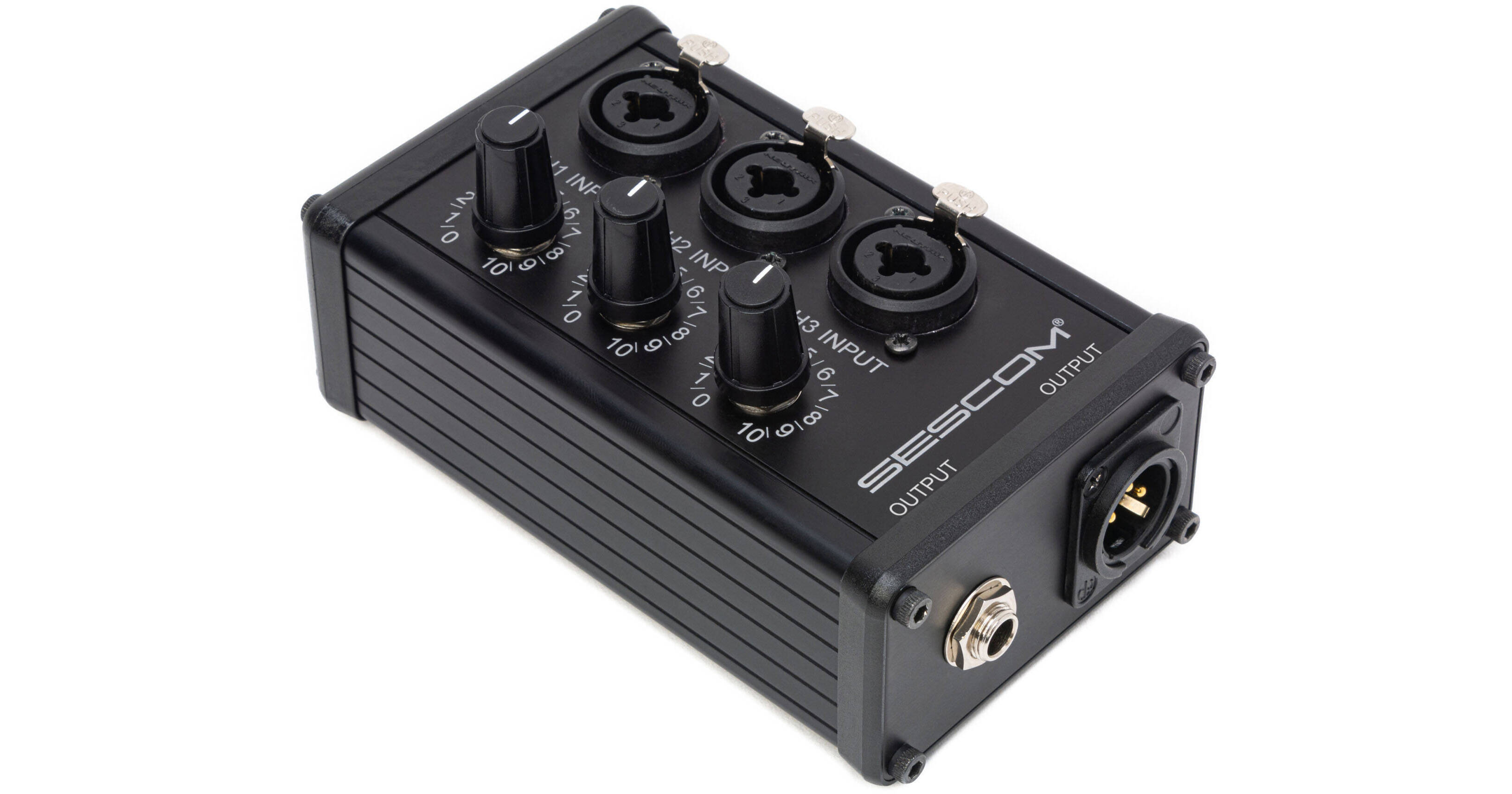 Sescom SES-3MIX 3-Input / 1-Output Passive XLR Mixer SES-3MIX