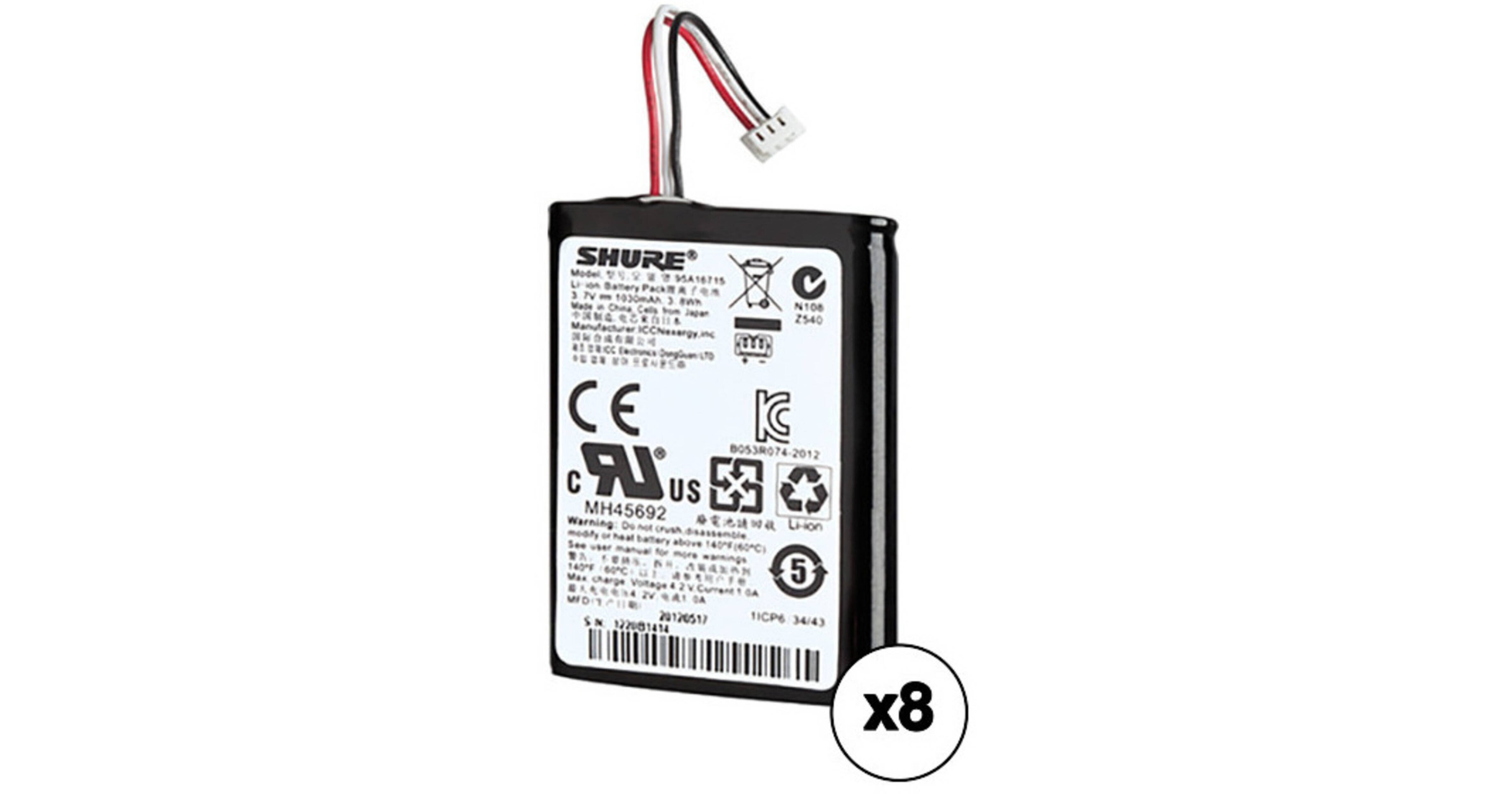 Shure SB901A Replacement Rechargeable Lithium-Ion Battery for