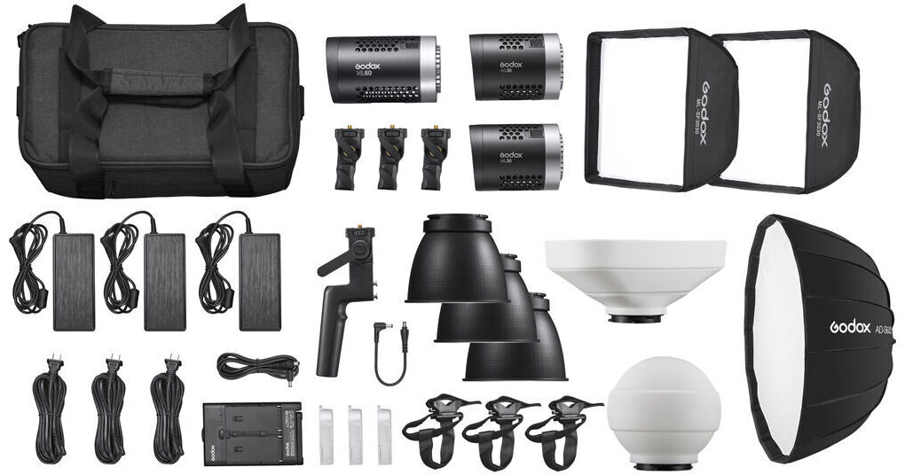 Godox ML60 & ML30 Daylight LED 3-Light Kit ML-KIT1 B&H Photo