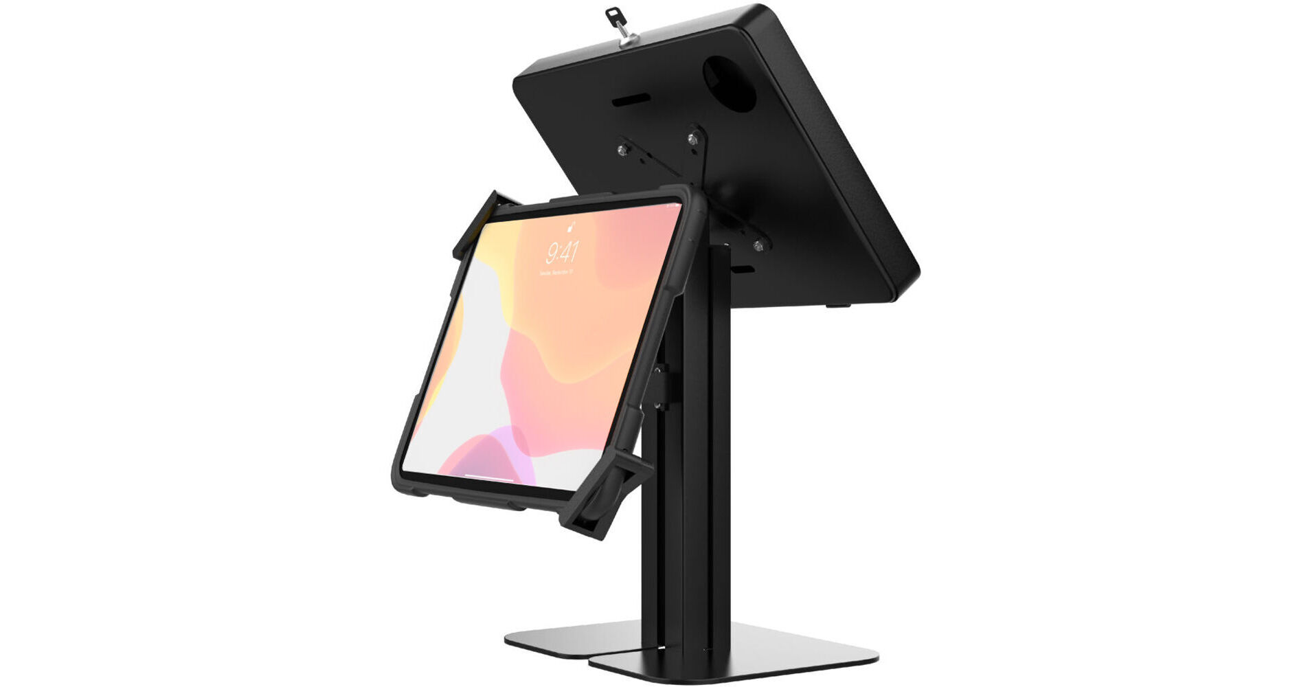 CTA Digital Adjustable Table Mount with Universal PAD-VPOS2BC