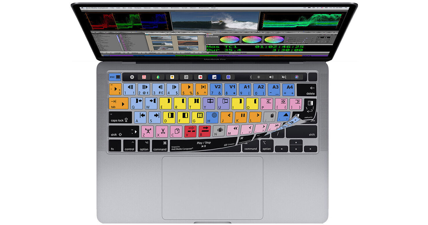 KB Covers Avid Media Composer Keyboard Cover AVIDMC-MBE B&H