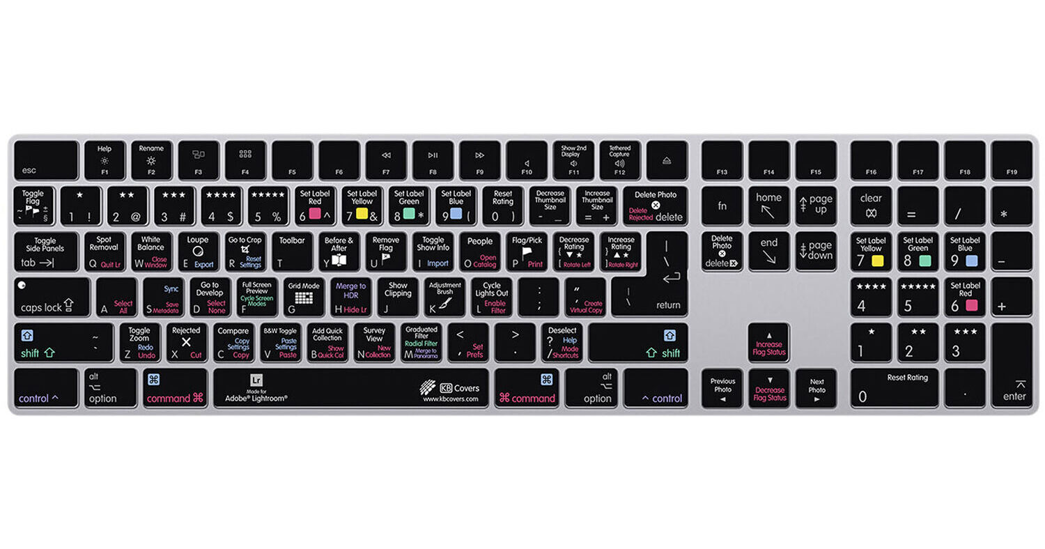 KB Covers Lightroom Classic Keyboard Cover for Apple LRAD-MKN