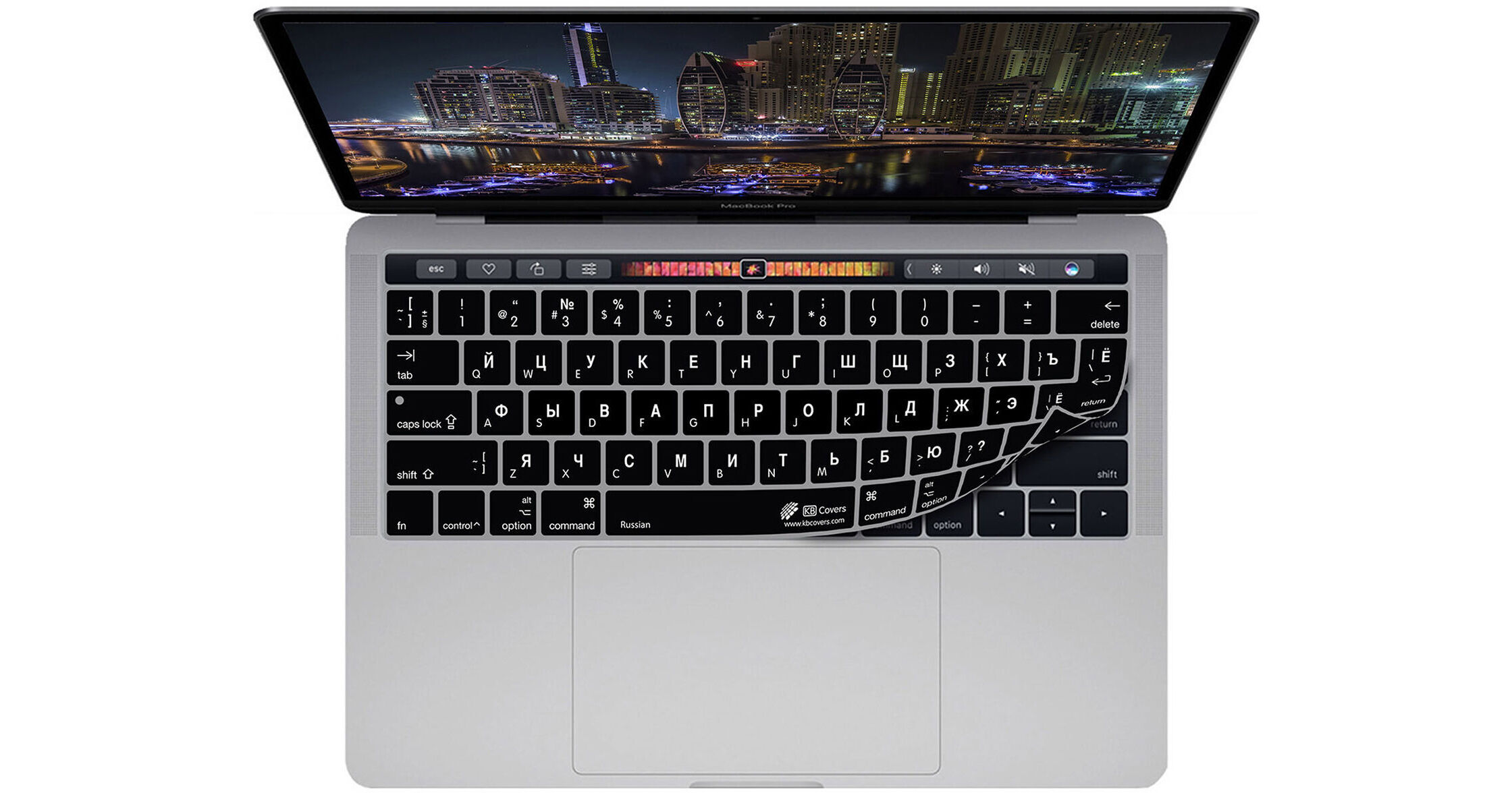 KB Covers Russian Keyboard Cover for MacBook Pro 13" RUS-MBE B&H