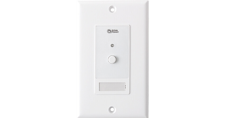 AtlasIED Wall Plate Push Button Switch, Momentary Contact