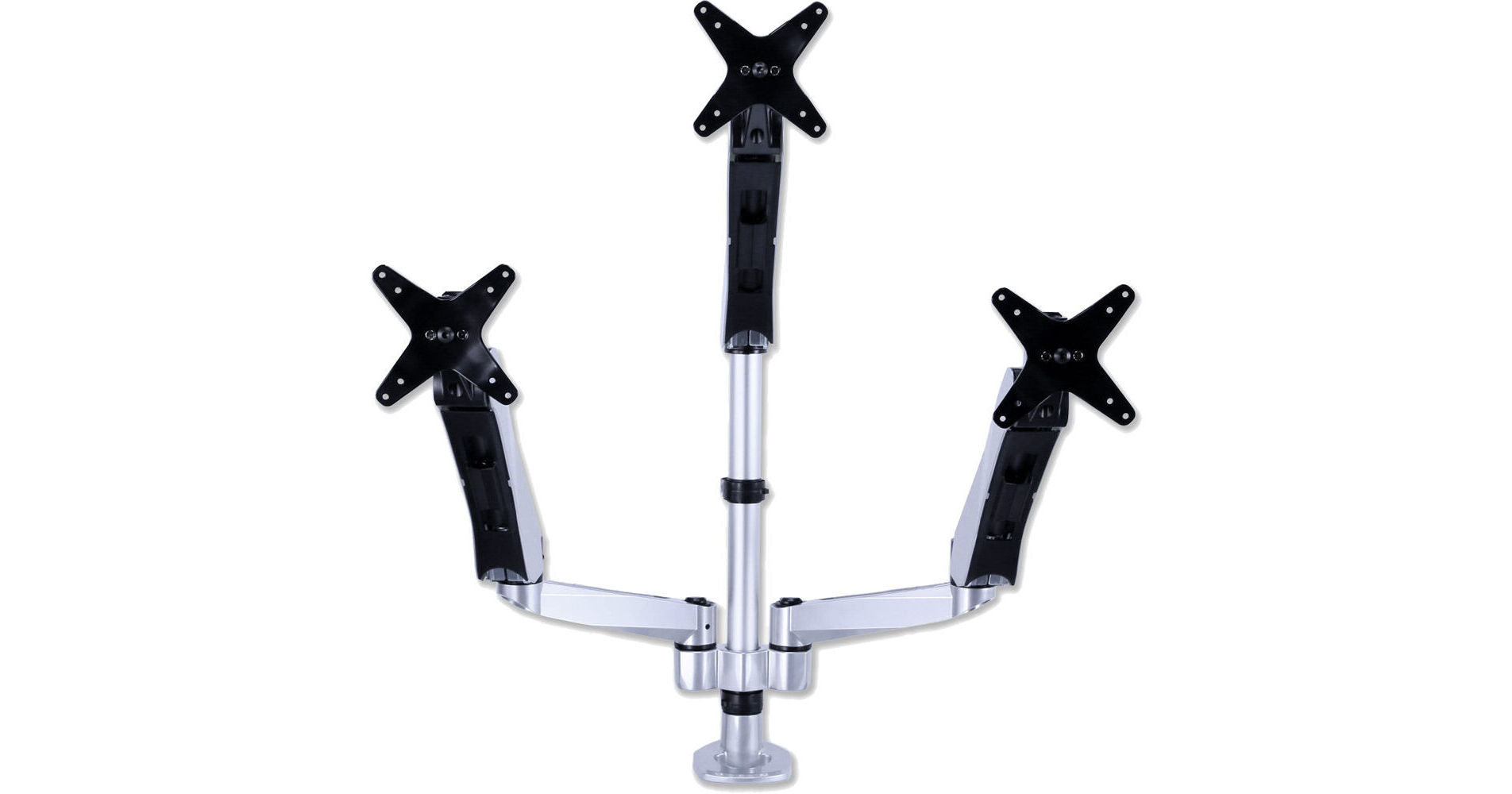 Mount-It! Articulating Triple Pyramid Monitor Desk Mount