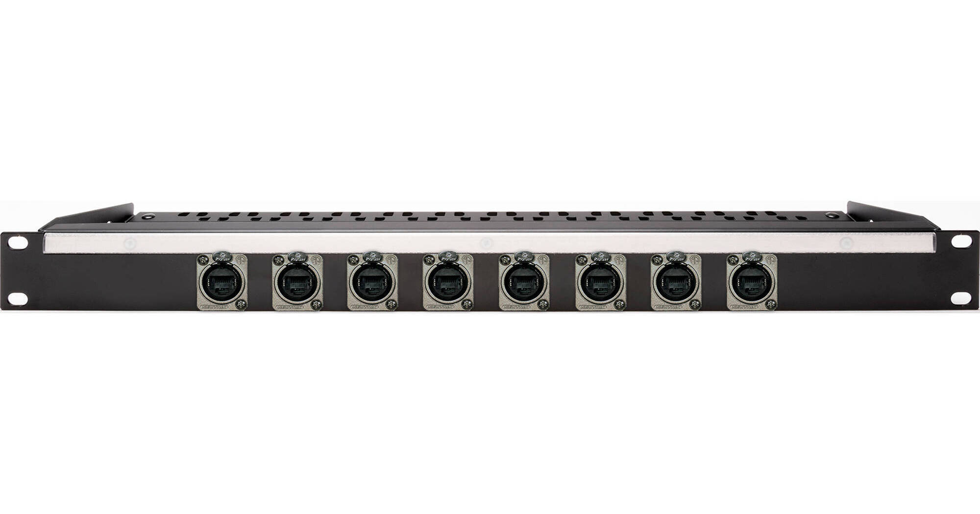 My Custom Shop 8-Port RJ45 Cat 5e Feed-Through Panel 8XRJ45-L