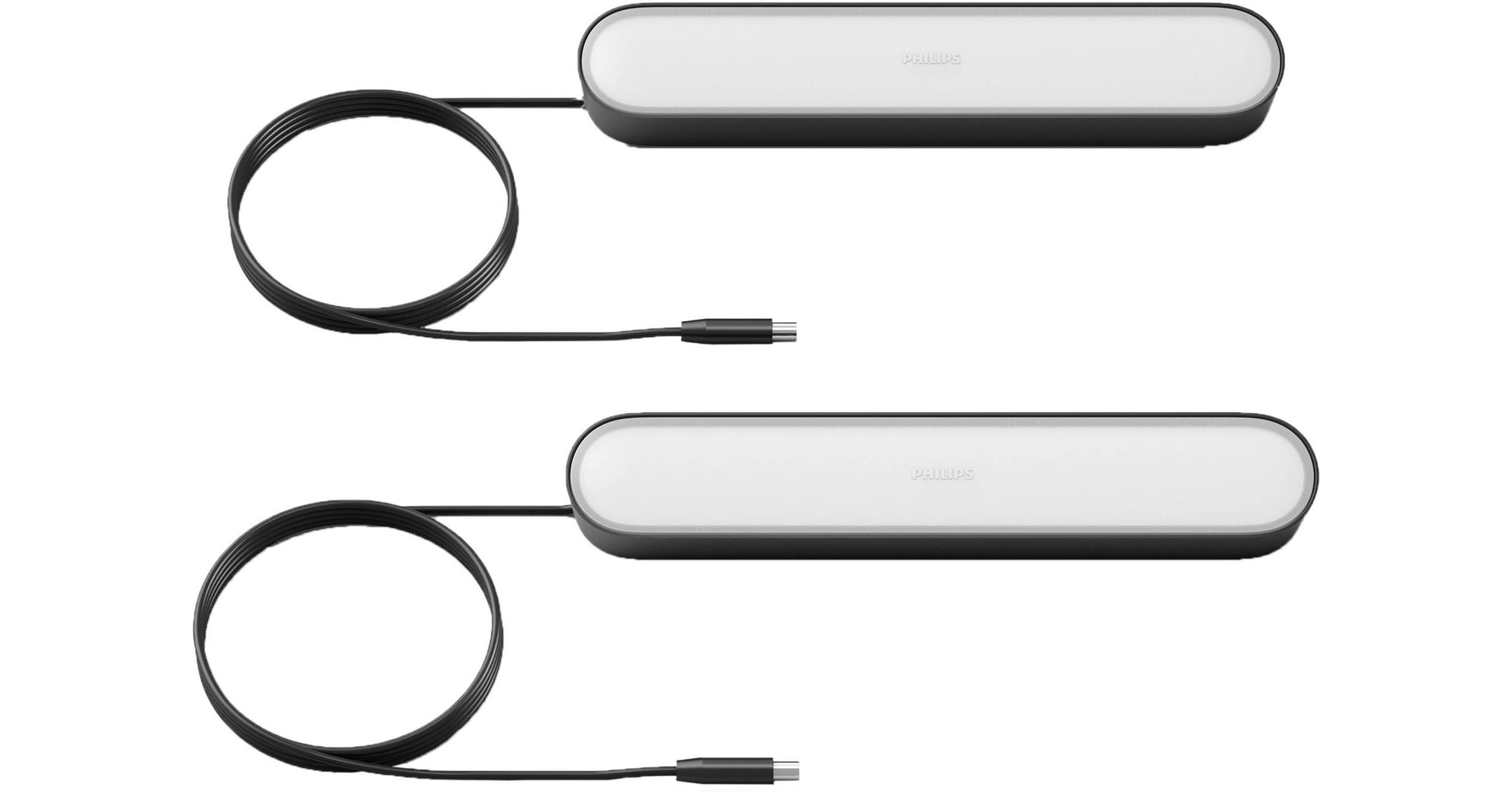 Philips Hue White & Color Ambiance Play Light Bar (Black, 2 x