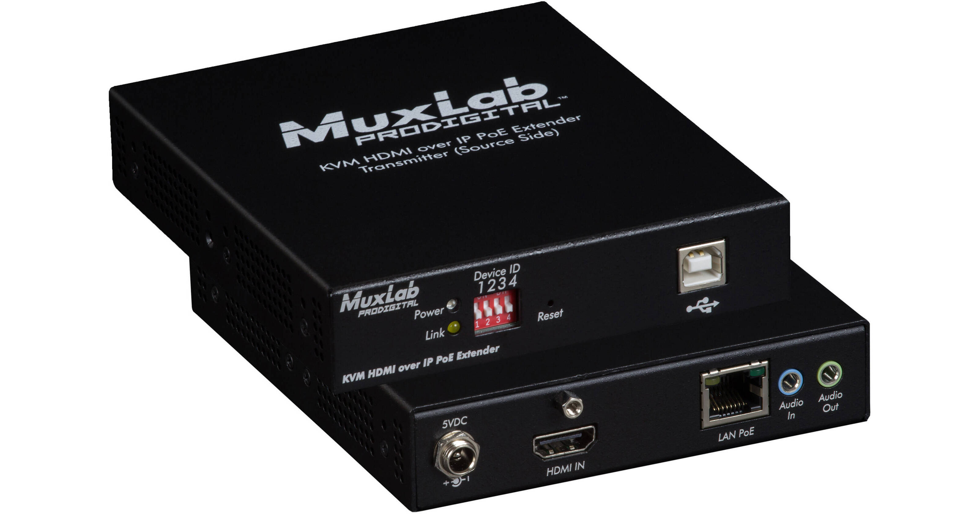 MuxLab UHD 4K KVM HDMI-over-IP PoE Extender Transmitter
