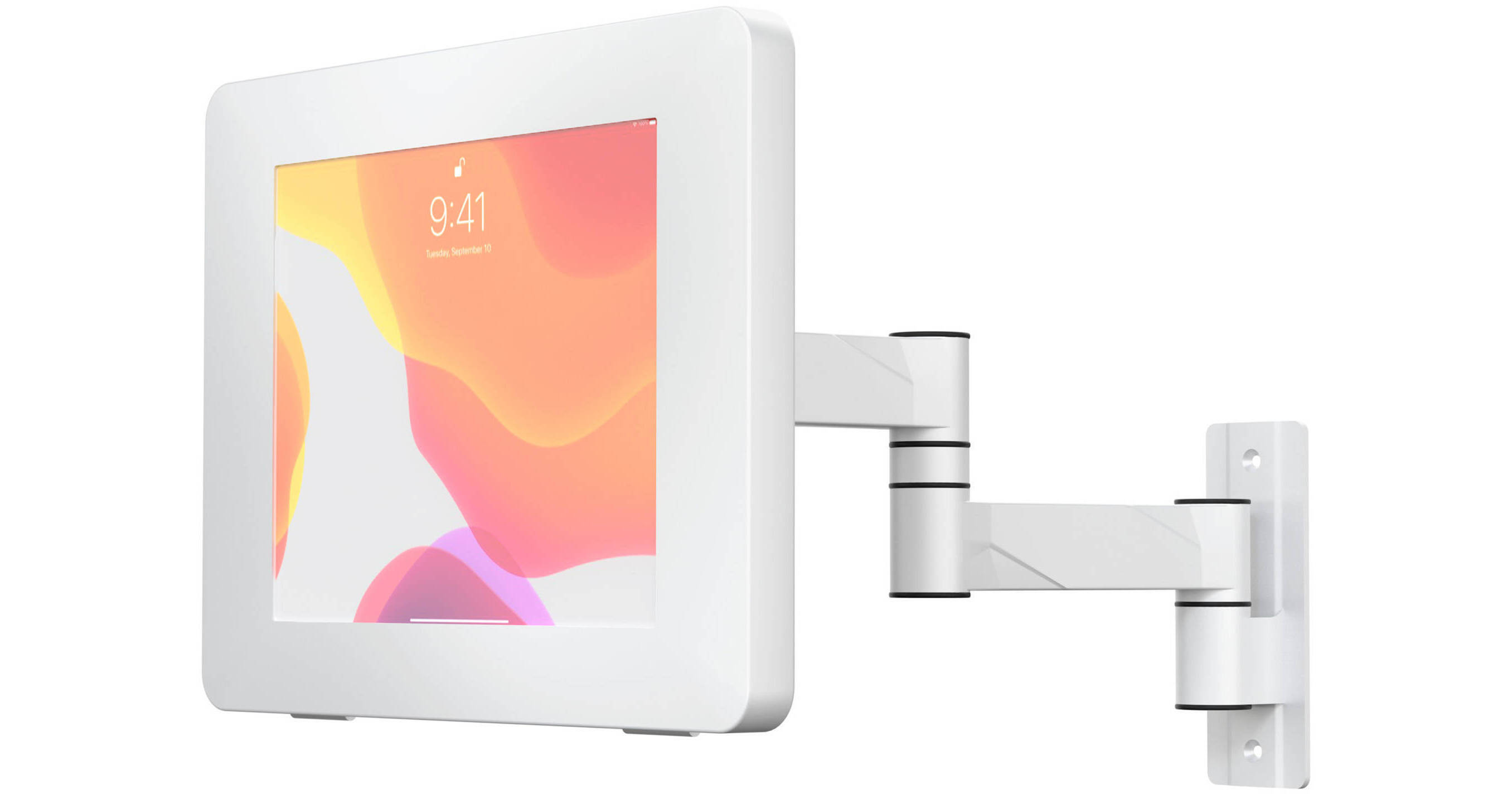 CTA Digital VESA Wall Mount Arm with Enclosure (White) PAD-WMAWE