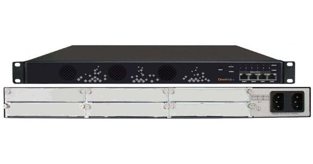 Niagara 1RU 6-Slot Hub Chassis with Dual Power Supply 96-08000