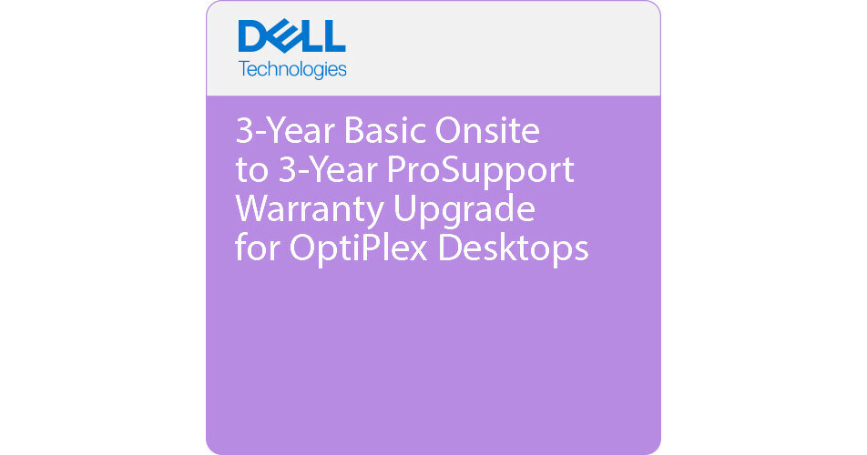 Dell 3-Year Basic Onsite to 3-Year ProSupport Warranty 808-3307