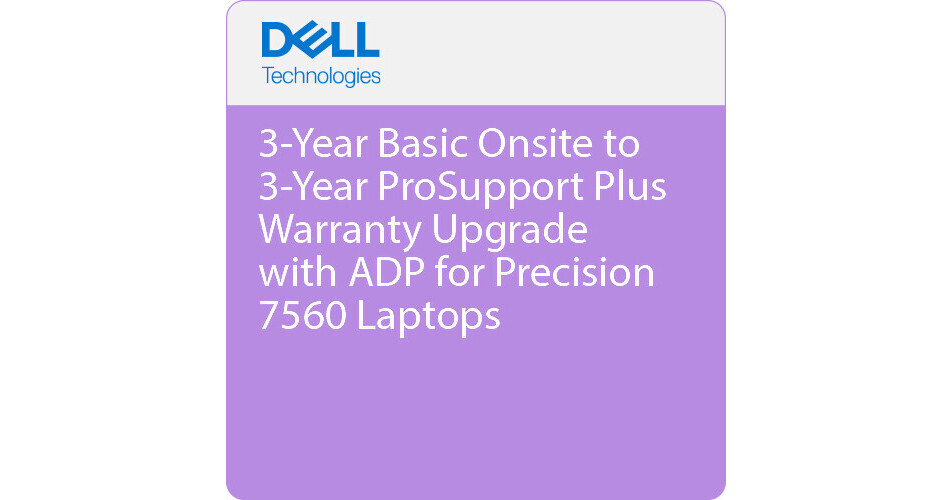 Dell 3-Year Basic Onsite to 3-Year ProSupport Plus 812-9880 B&H