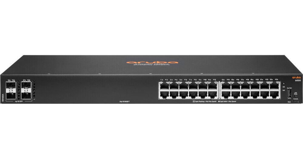 HPE Networking CX 6000 24G 24-Port Gigabit Managed R8N88A#ABA