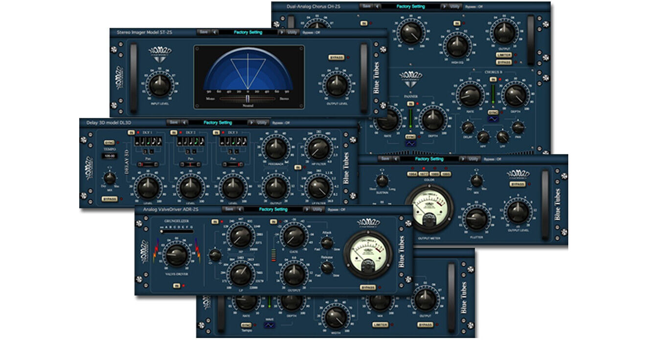Nomad Blue Tubes Vintage-Style Analog BLUE TUBES EFFECTS PACK