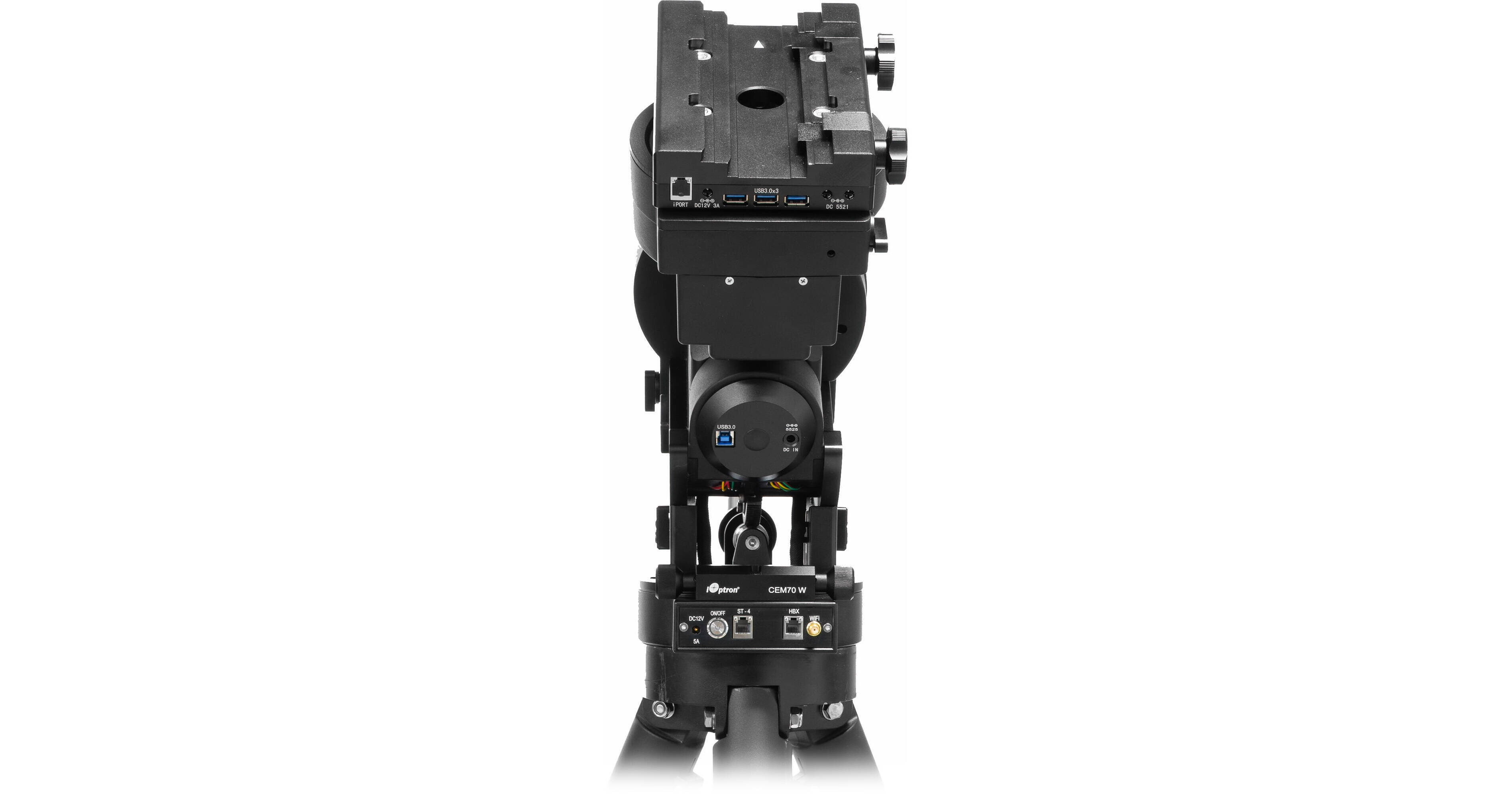 iOptron CEM70 Mount Head with iPolar Scope C70AW B&H Photo Video