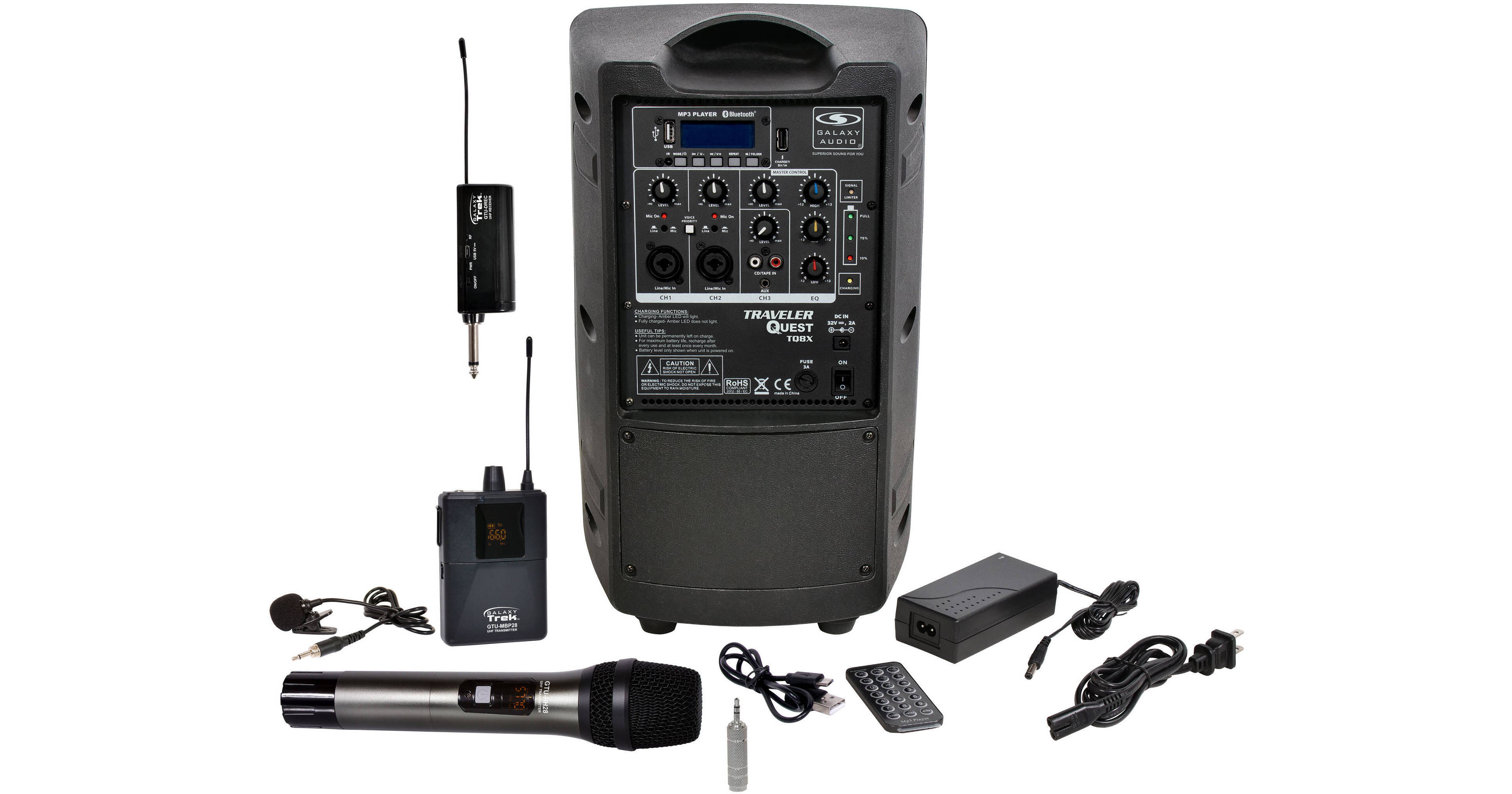 Galaxy Audio Traveler Quest TQ8X PA TQ8X-GTU-VHP5AB B&H Photo