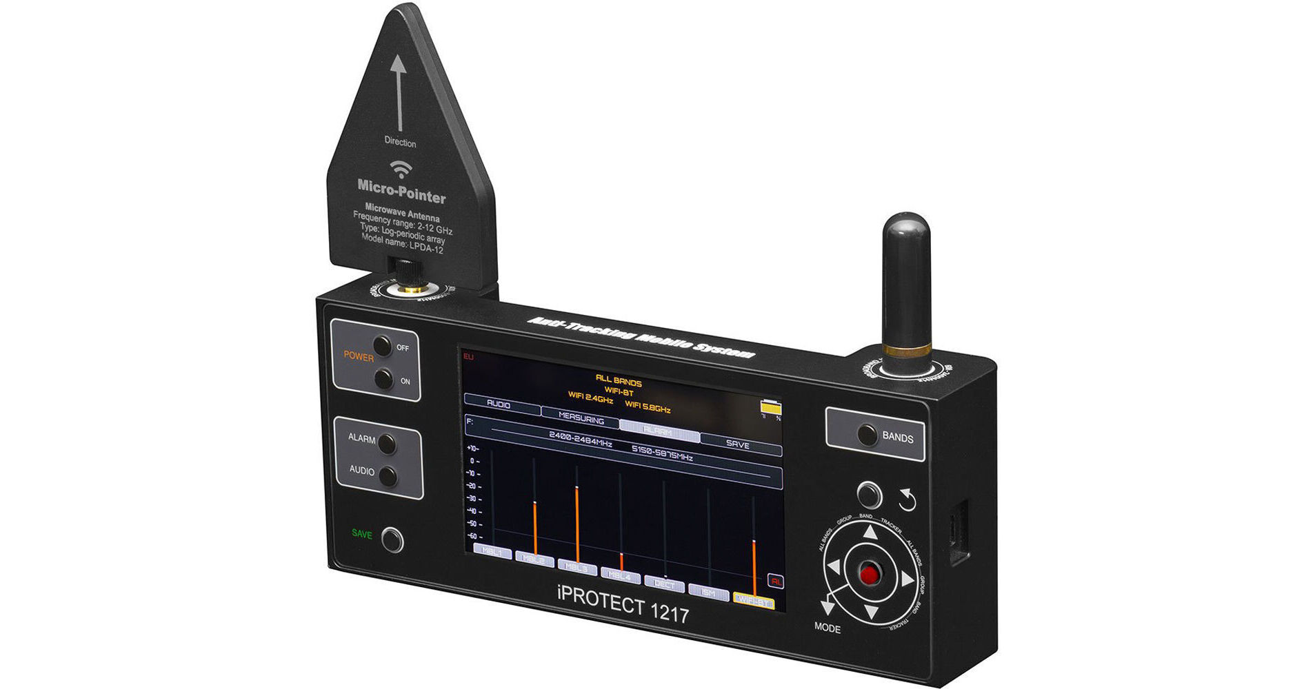 KJB Security Products DD1217 RF Wireless Signal Detector DD1217 KJB Security Products DD1217 RF Wireless Signal Detector DD1217