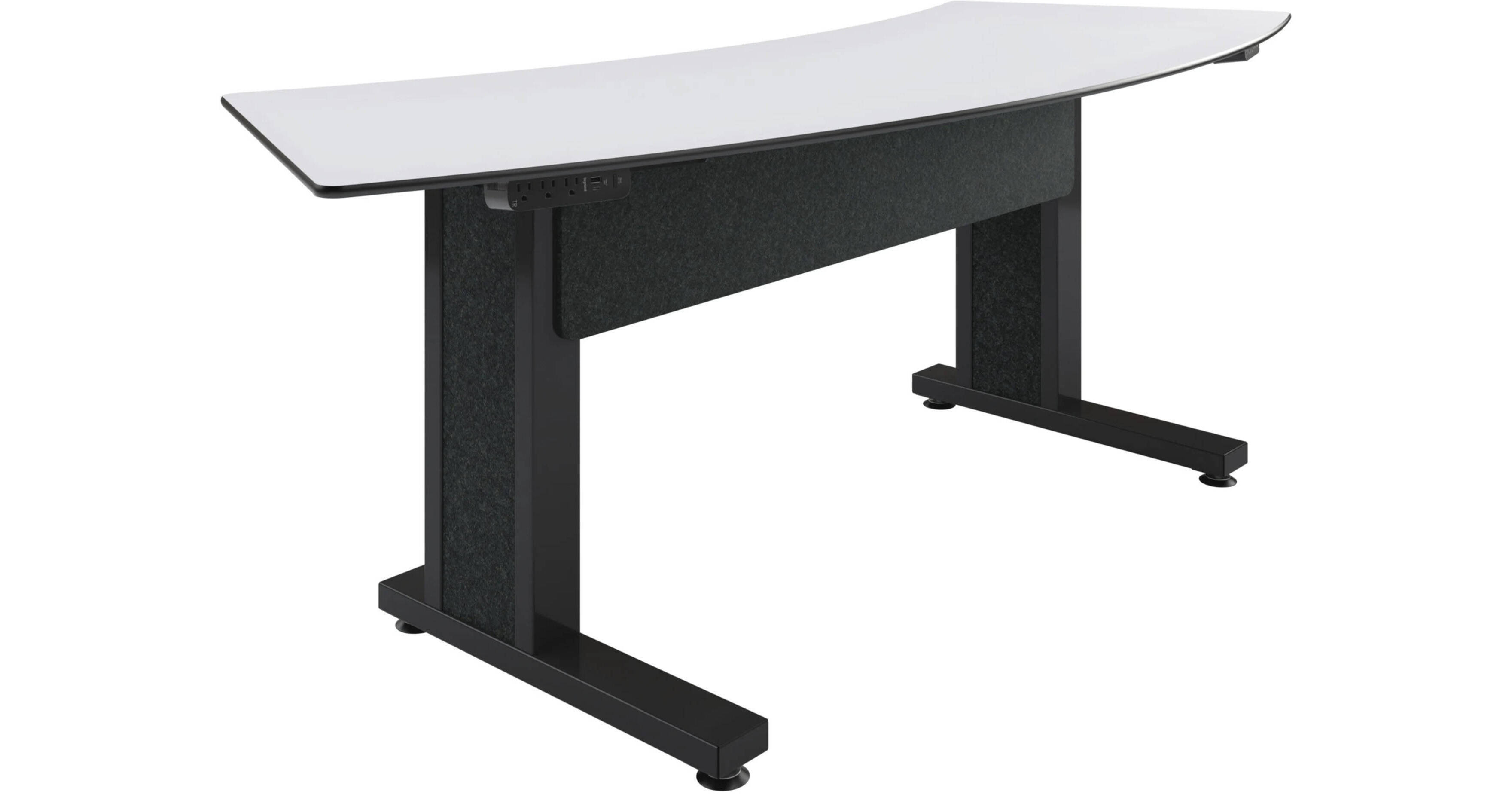 Middle Atlantic Forum 3 Person Arc Table, 30" TBL-ARC-3P-SH-WB